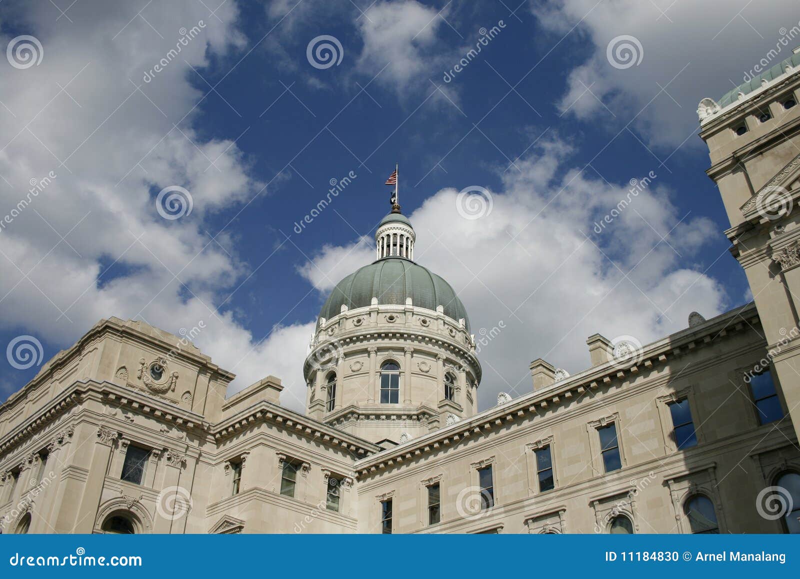 Indiana State Capitol Building Stock Photo - Image of building ...