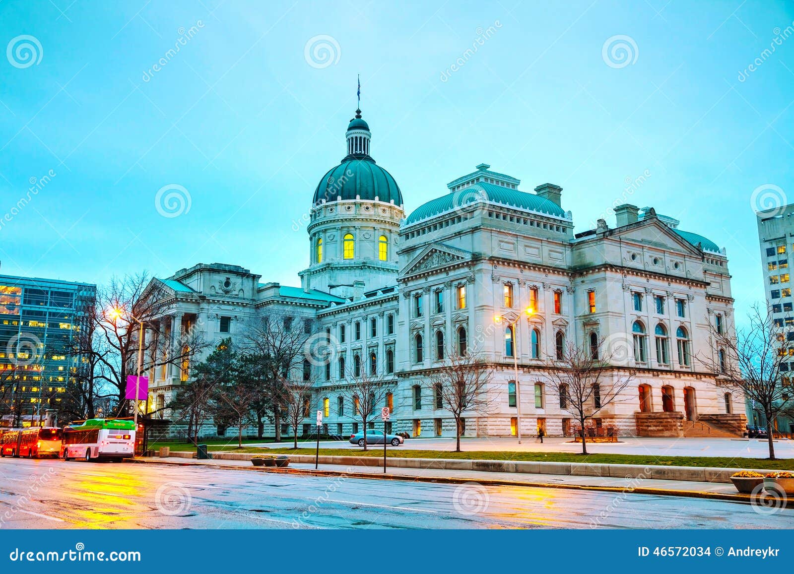 Indiana State Capitol Building Stock Photo - Image of indianapolis ...