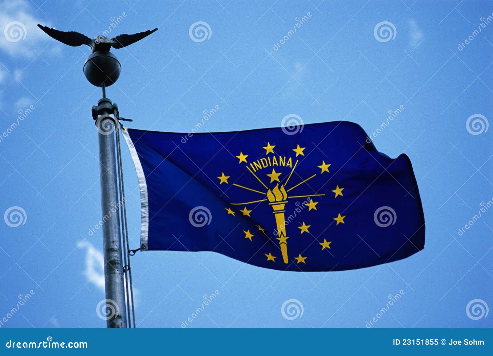 Indiana State flag stock image. Image of detailed, america - 23151855