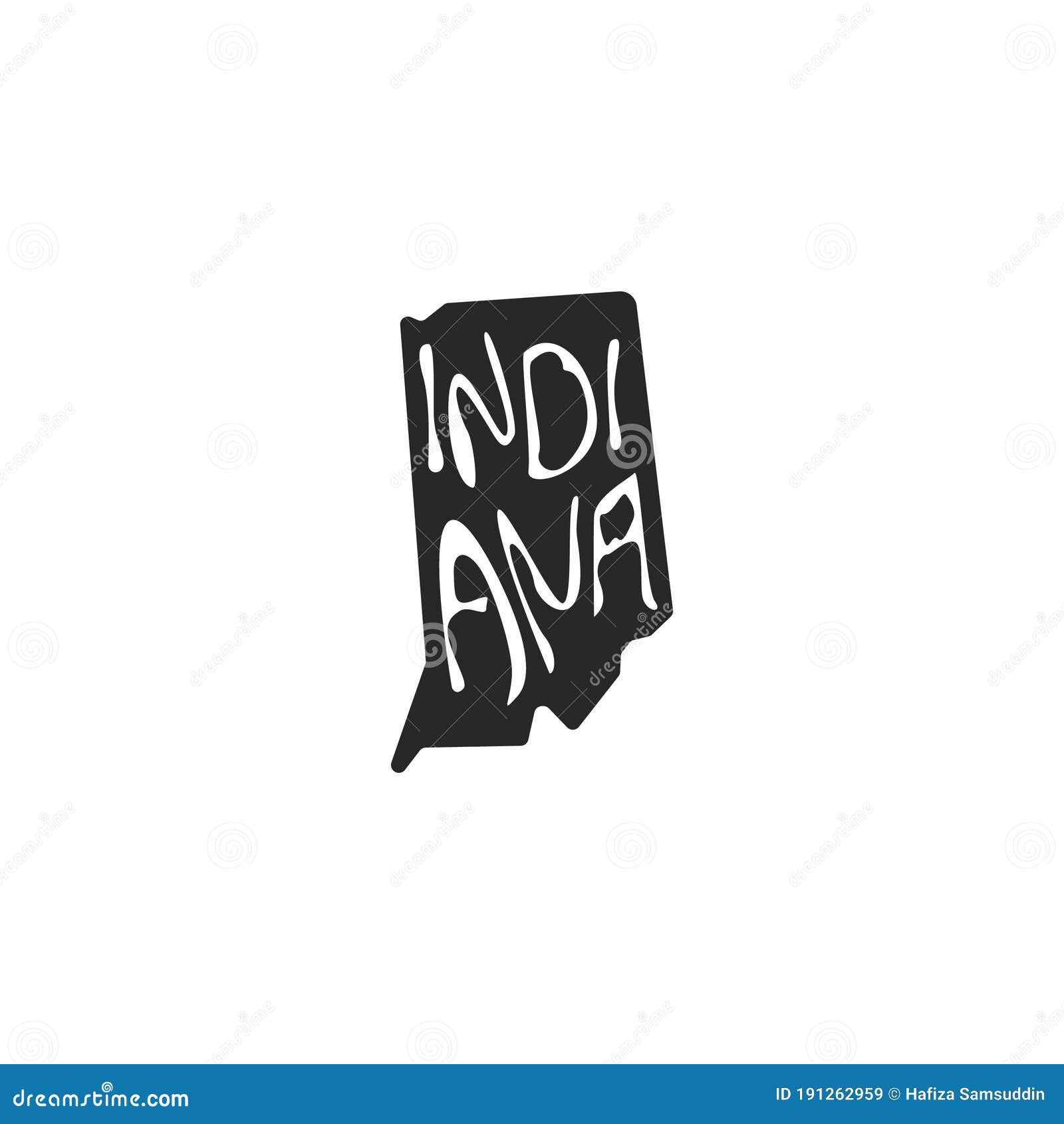 Indiana State Map. Vector Illustration Decorative Design Stock Vector ...