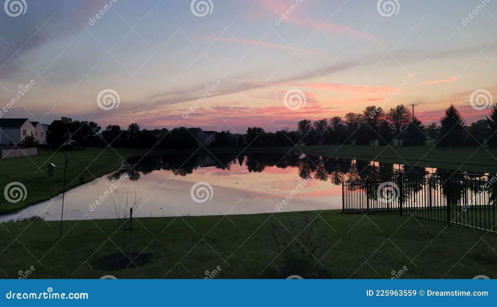 Indiana Sunsets stock image. Image of dusk, sunlight - 225963559