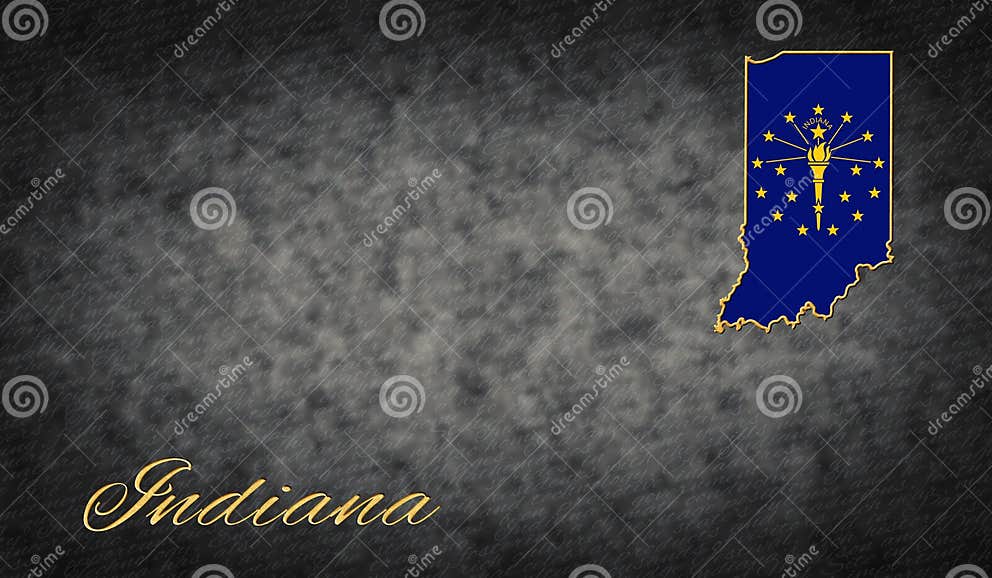 Illinois Symbols, Map of Illinois Stock Image - Image of folklore ...