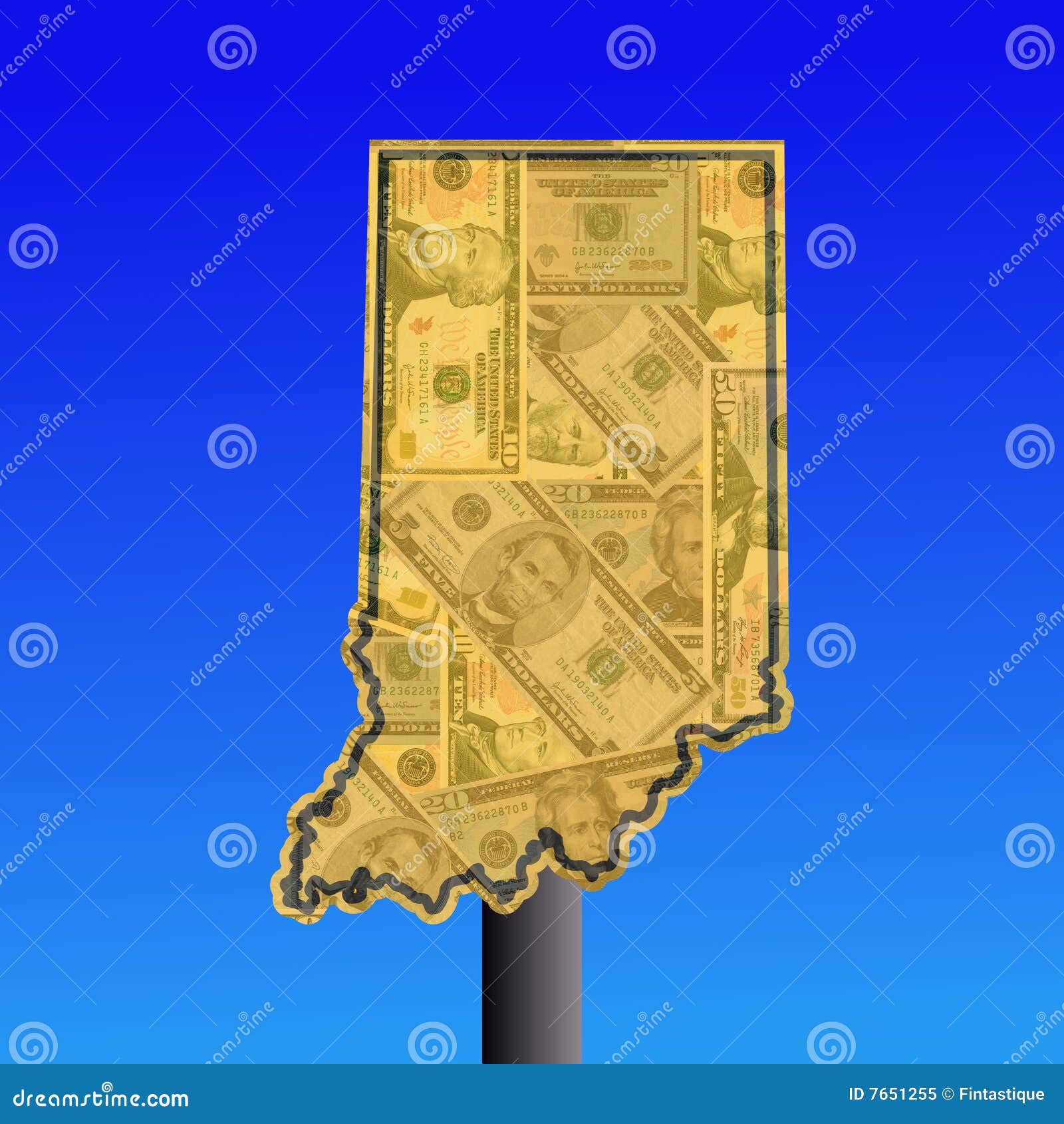 Warning Indiana Sign Cartoon Vector | CartoonDealer.com #3422213