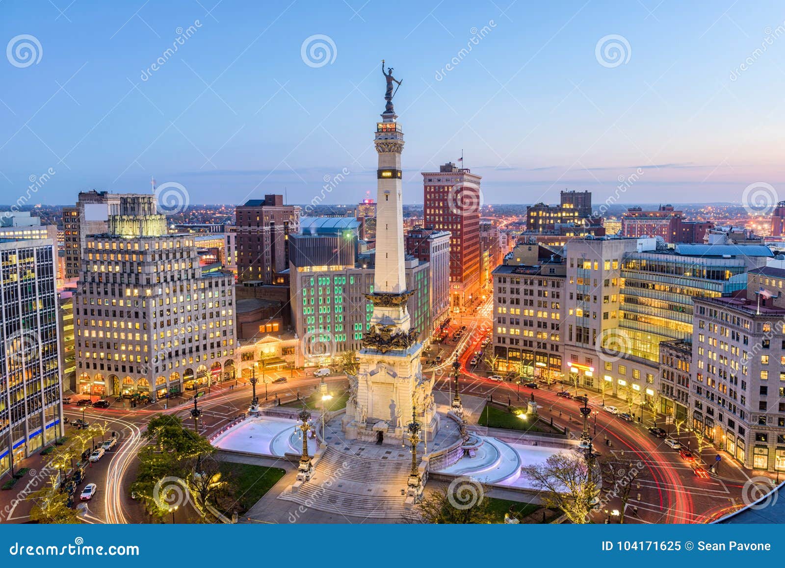 Indianapolis, Indiana, Los E.E.U.U. Imagen de archivo - Imagen de ...