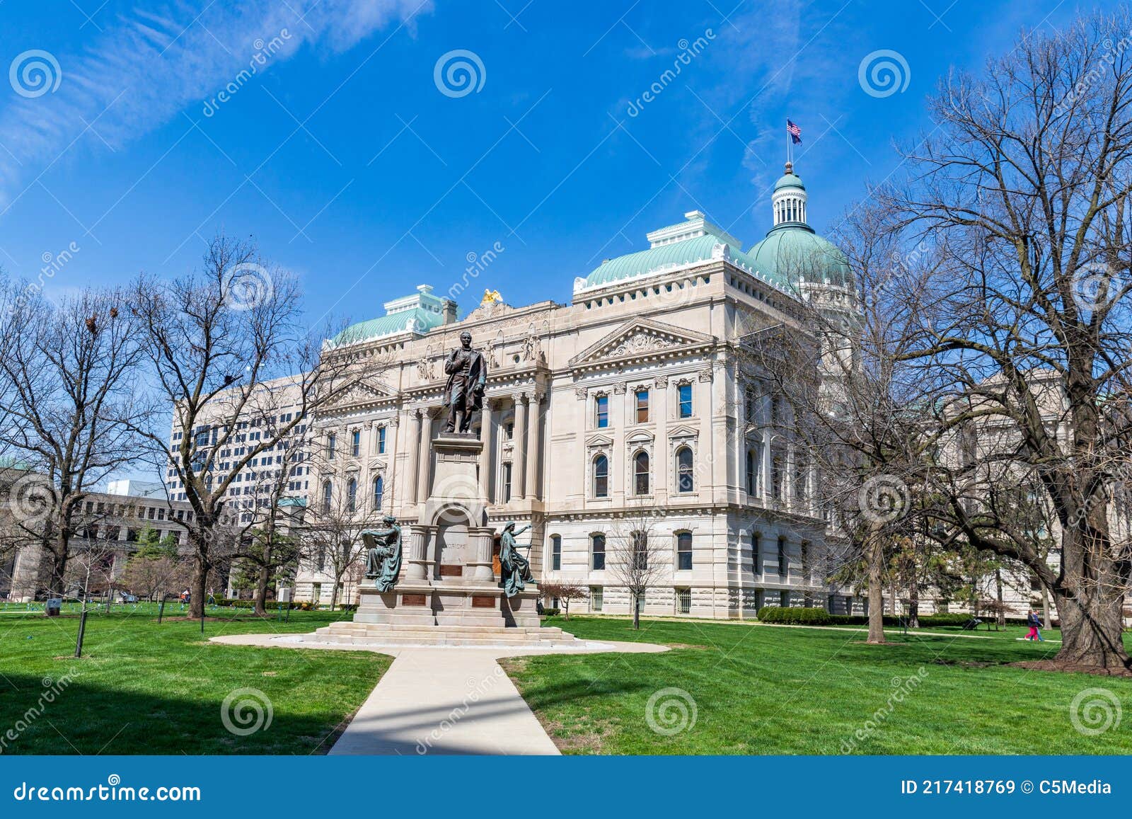 Indiana State Capitol Building in Indianapolis, in Editorial Stock ...