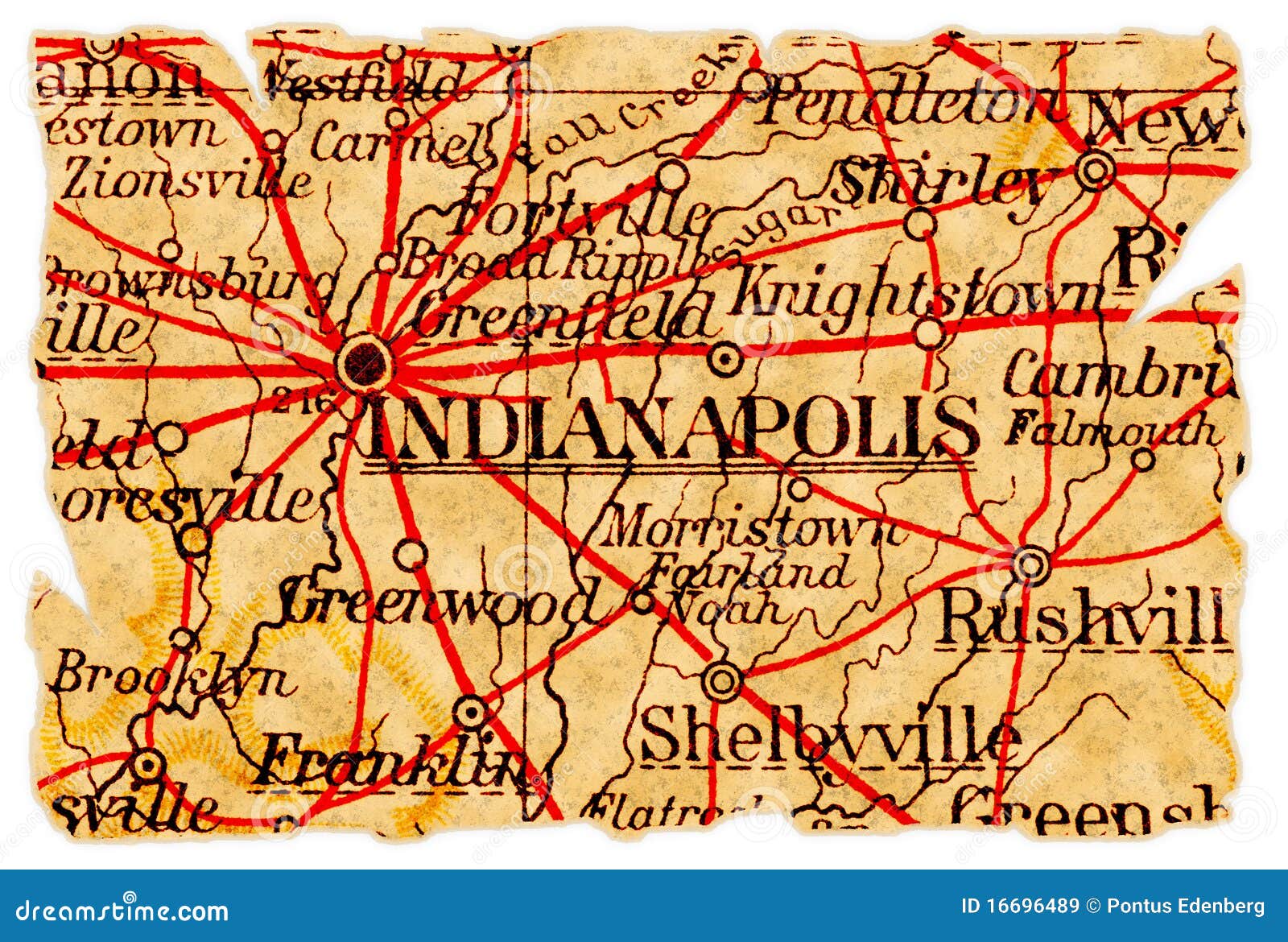 Indianapolis old map stock image. Image of isolated, vintage - 16696489