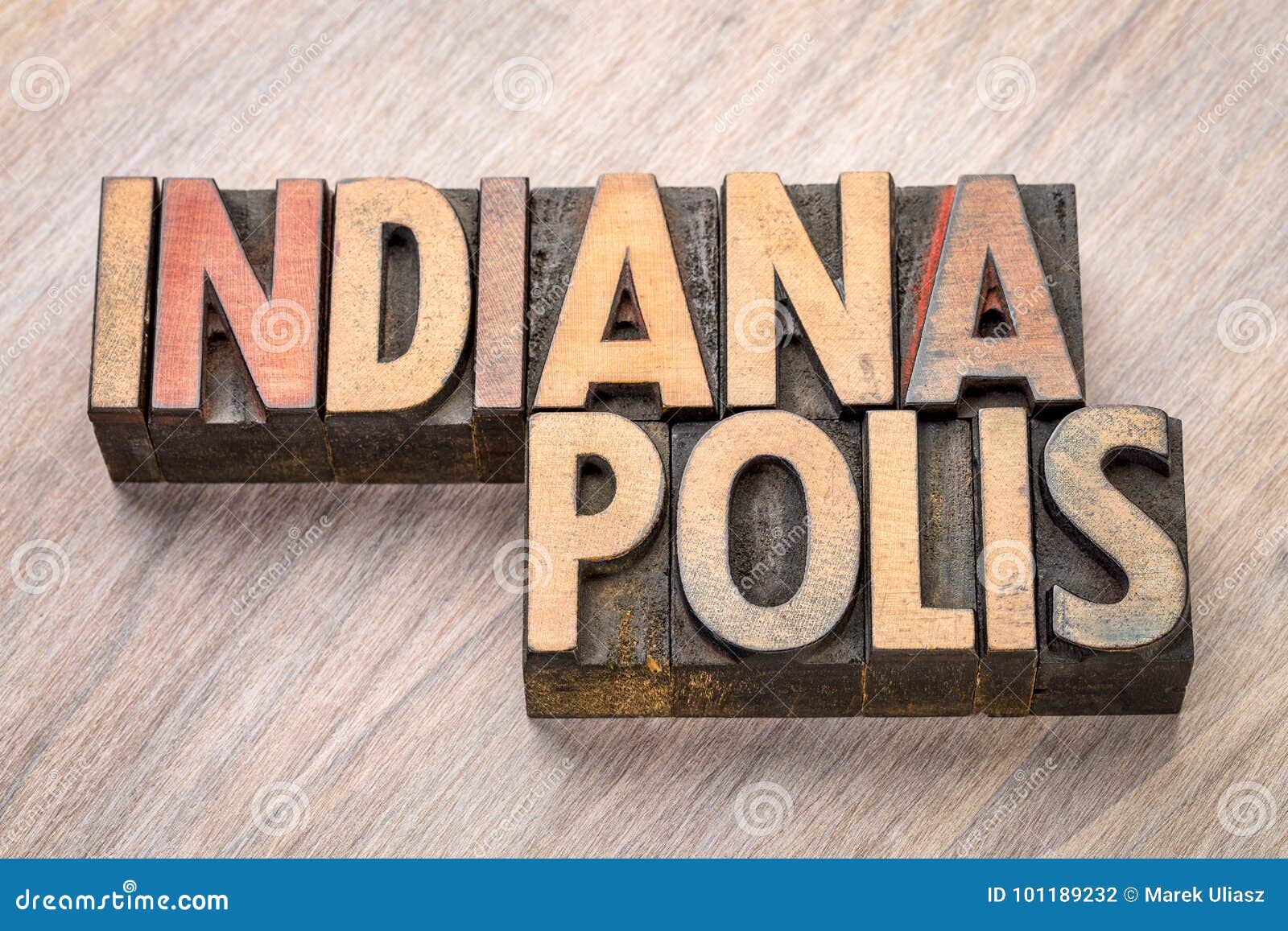 Indianapolis Word Abstract in Wood Type Stock Photo - Image of ...