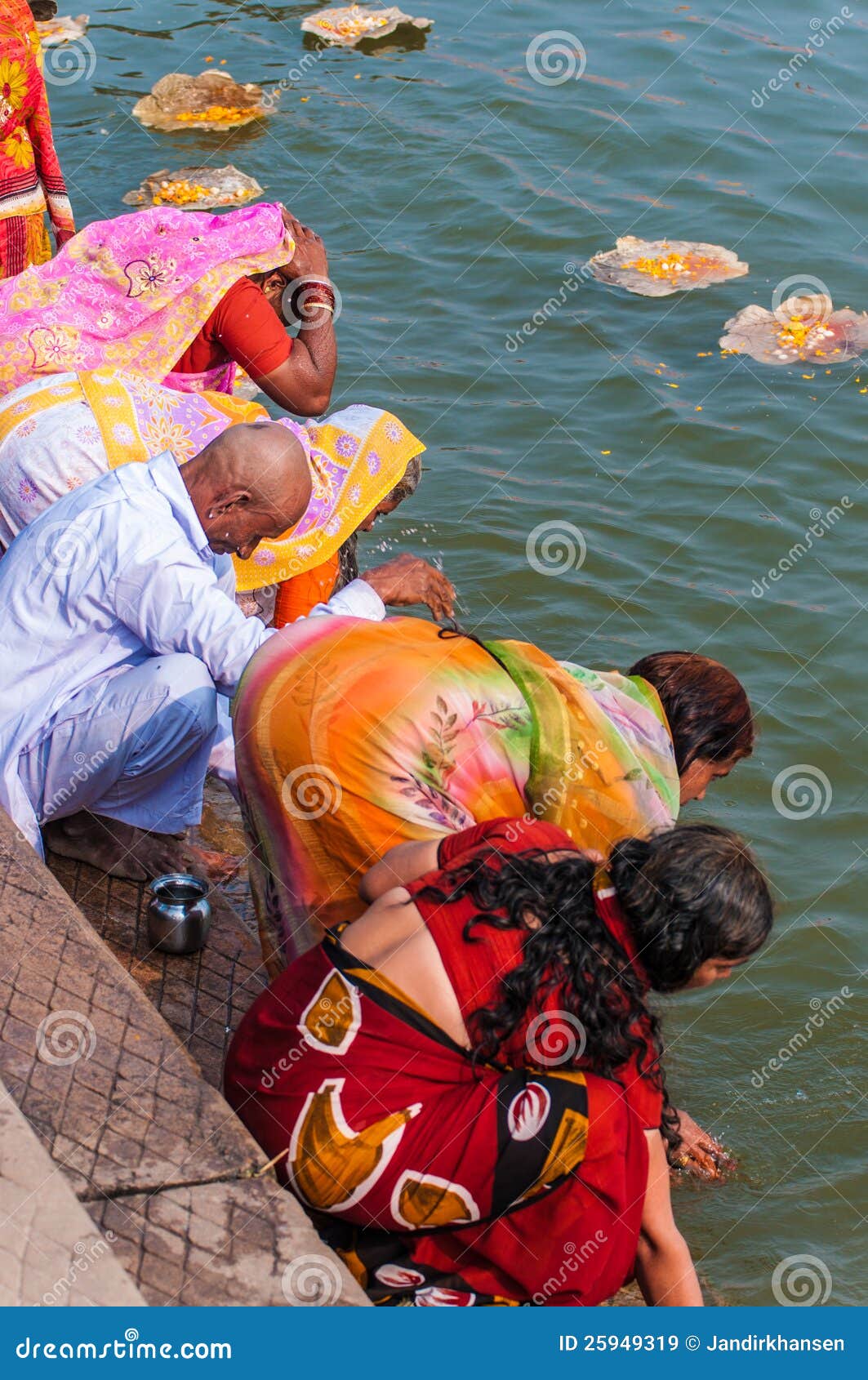 Indians Celebrate a Hindu Ritual in the Ganges Riv Editorial Stock ...