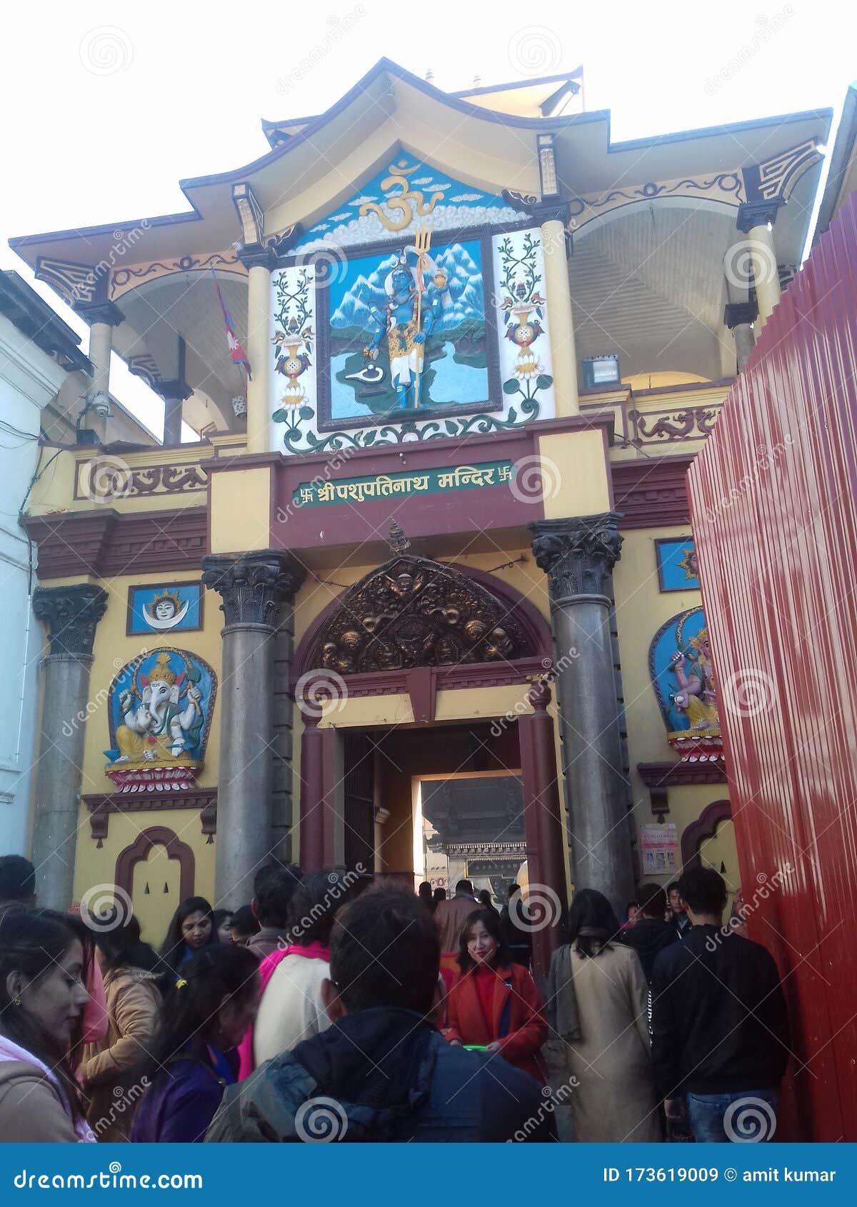 Indians Temple People Place Prayer Editorial Stock Image - Image of ...