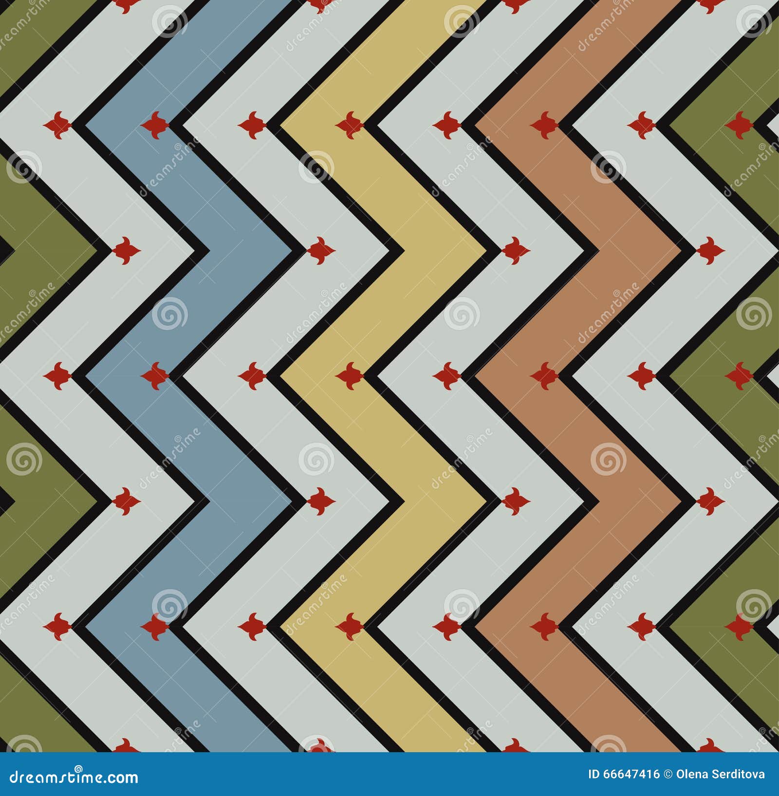 Indiant Geometric Seamless Pattern Stock Vector - Illustration of ...