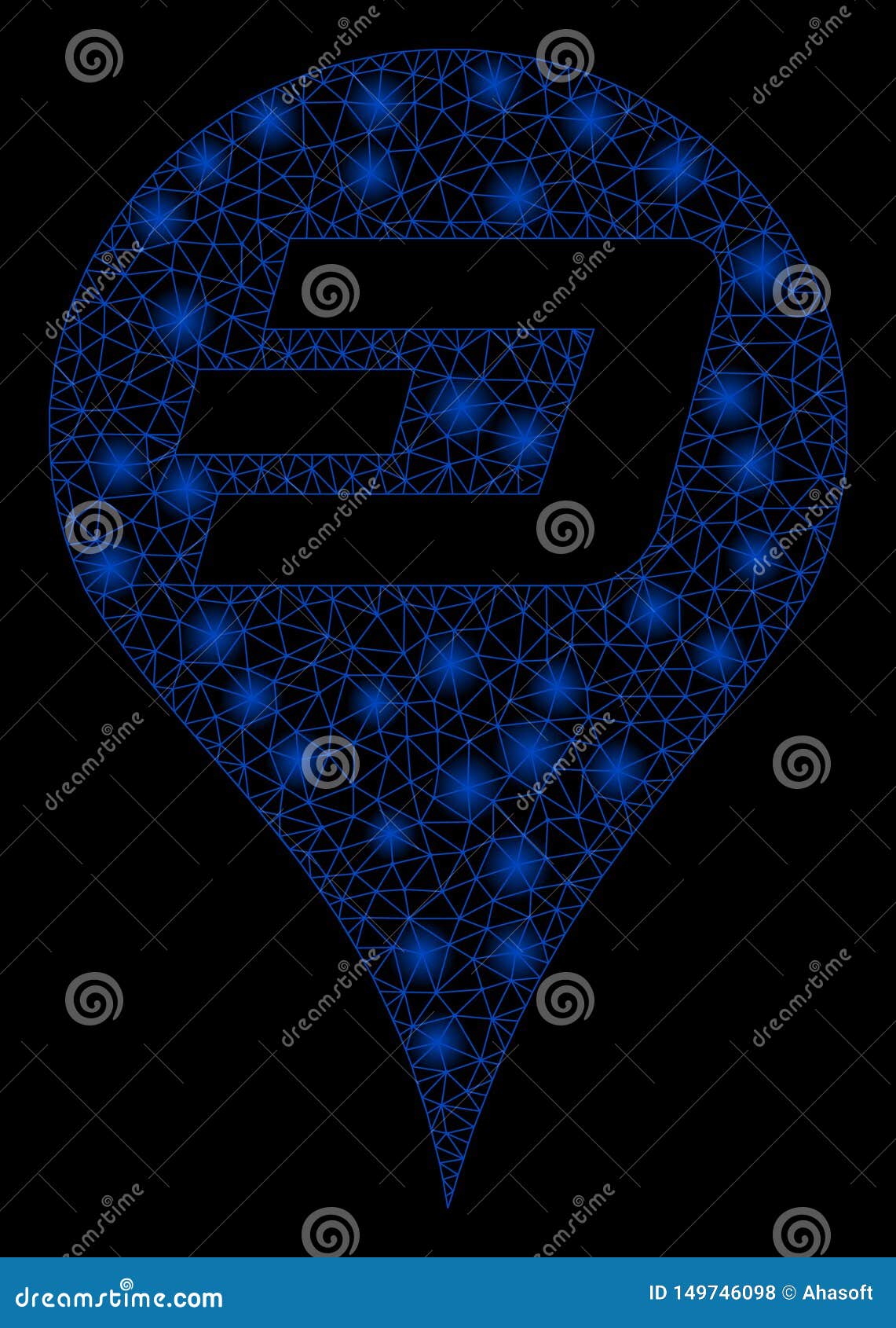 Indicador Brillante De Mesh Wire Frame Dashcoin Map Con Los Puntos De ... Indicador Brillante De Mesh Wire Frame Dashcoin Map Con Los Puntos De ...