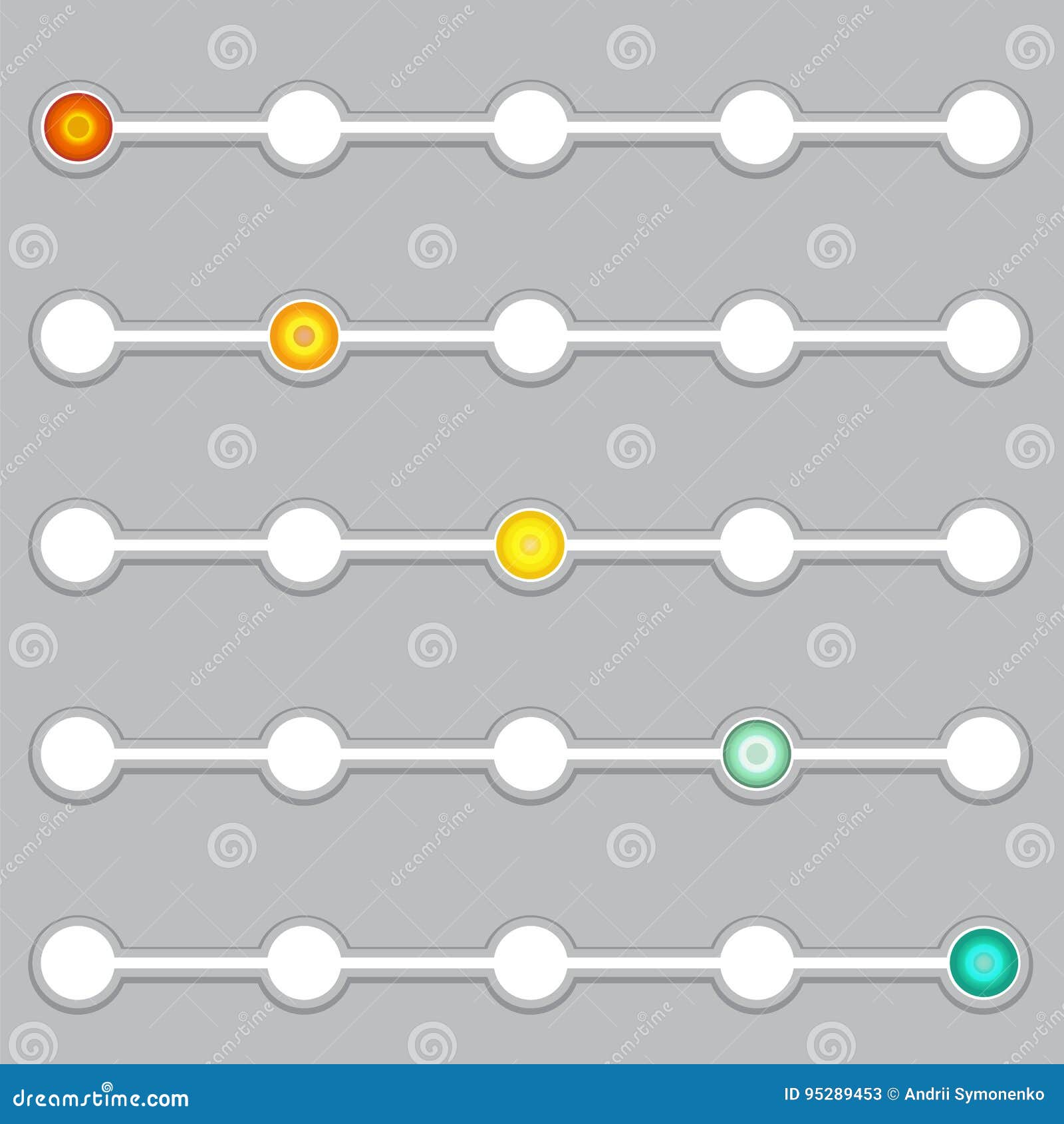 Indicador De Progreso Sistema De La Barra De Progreso Gradual ...