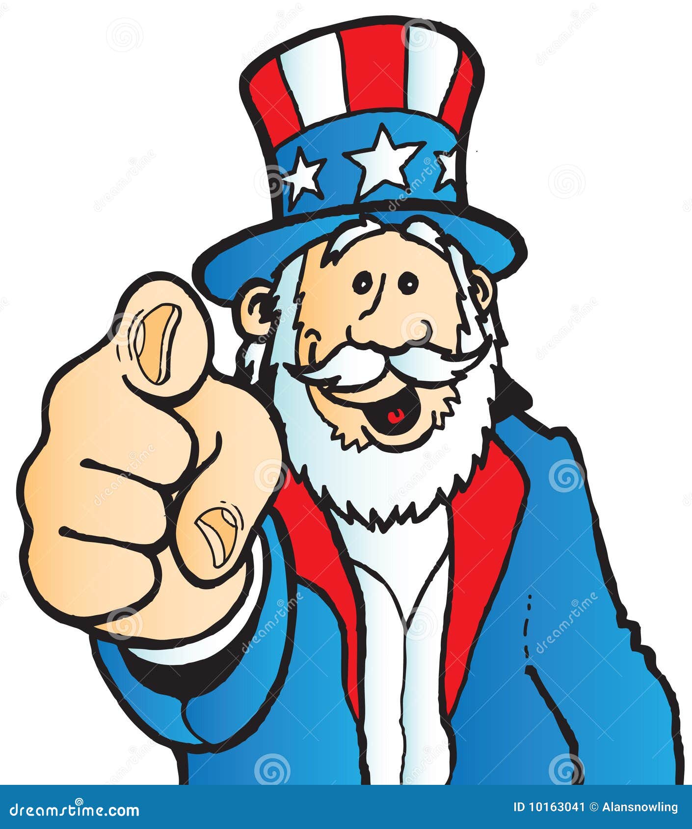 Indicare di Zio Sam illustrazione di stock. Illustrazione di alto ...