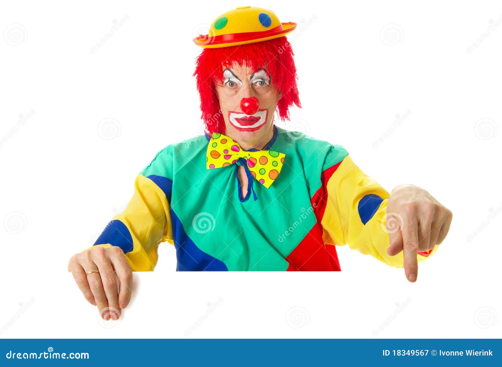 Indicare pagliaccio immagine stock. Immagine di pagliaccio - 18349567