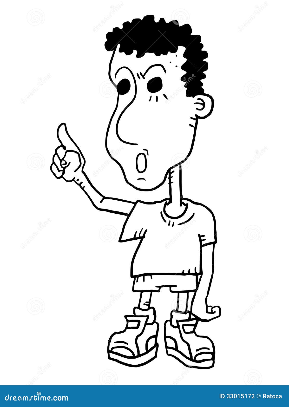 Indicate there stock vector. Illustration of drawing - 33015172