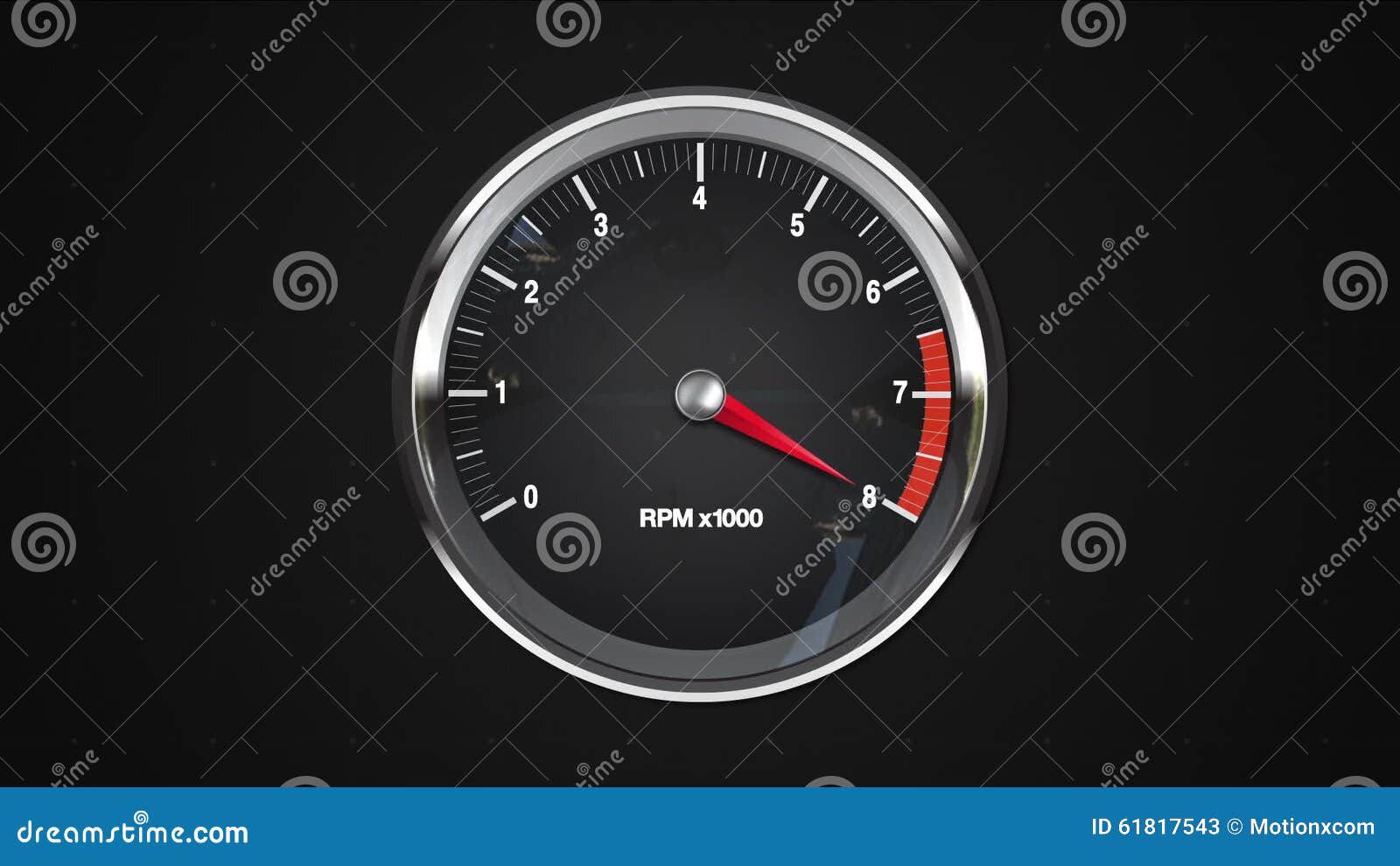 Indicated Eight Point of RPM Gauge. Animation.(included Alpha) Stock ...