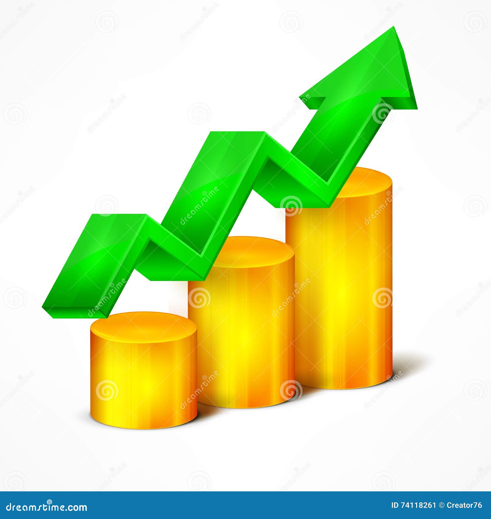 Indication Element with Arrow on White Stock Vector - Illustration of ...