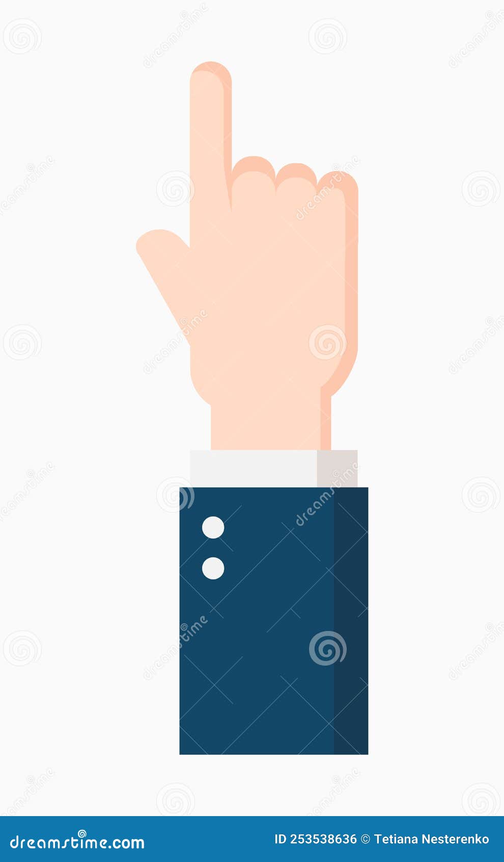 Indication Gesture Brochure Element Design Stock Vector - Illustration ...