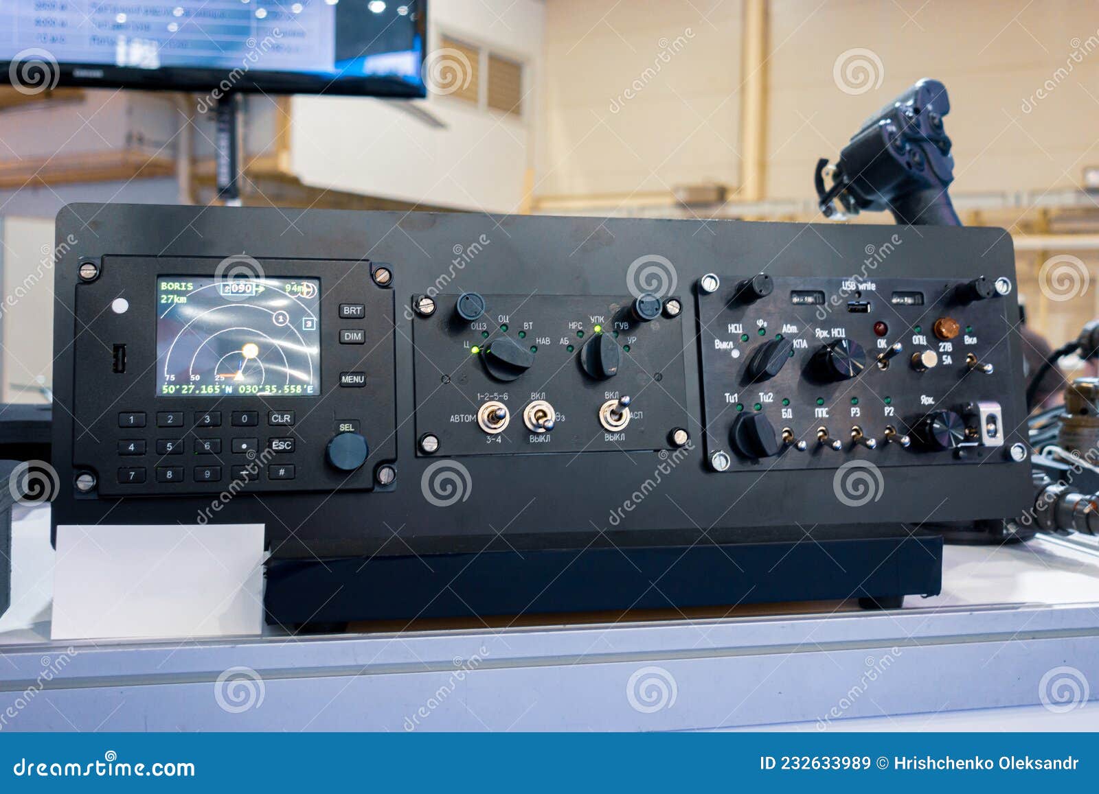 Indication Panel. Onboard Information System Stock Image - Image of ...