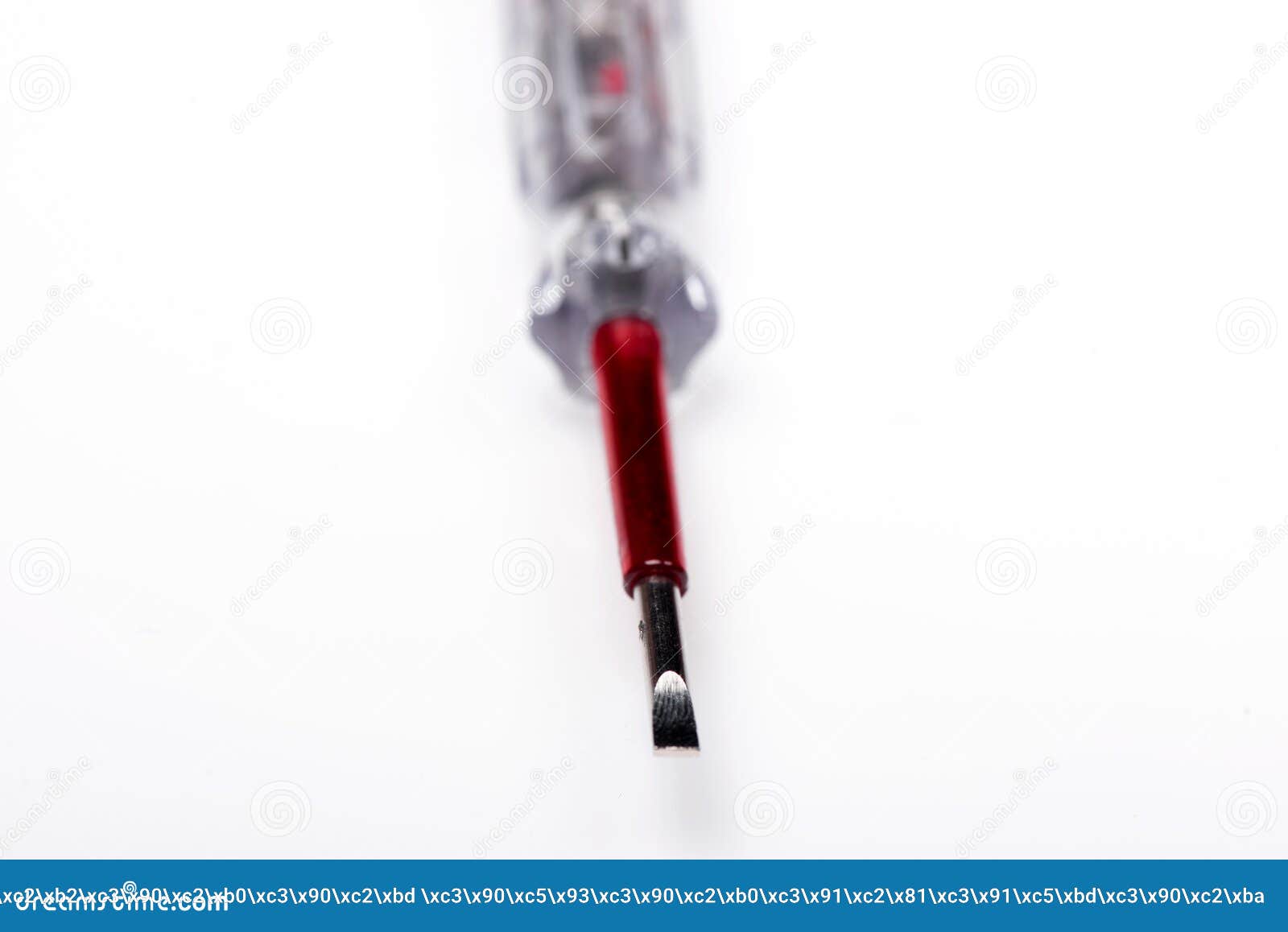 Indicator Screwdriver Close-up. Electrician Tool Stock Image - Image of ...