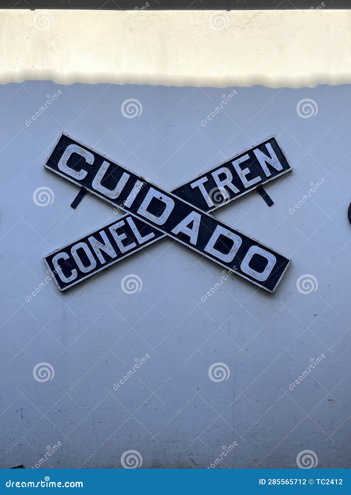 Indicative Sign: Watch Out for the Train Stock Photo - Image of travel ...