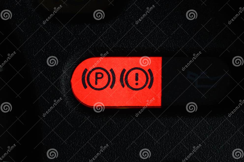 The Indicator on the Dashboard of the Car Brake System Malfunction ...