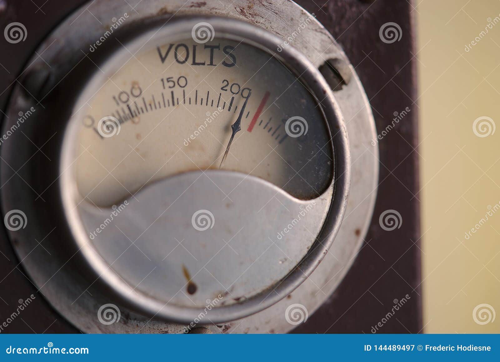 Indicator Dial of a Vintage Power Supply Stock Image - Image of ...