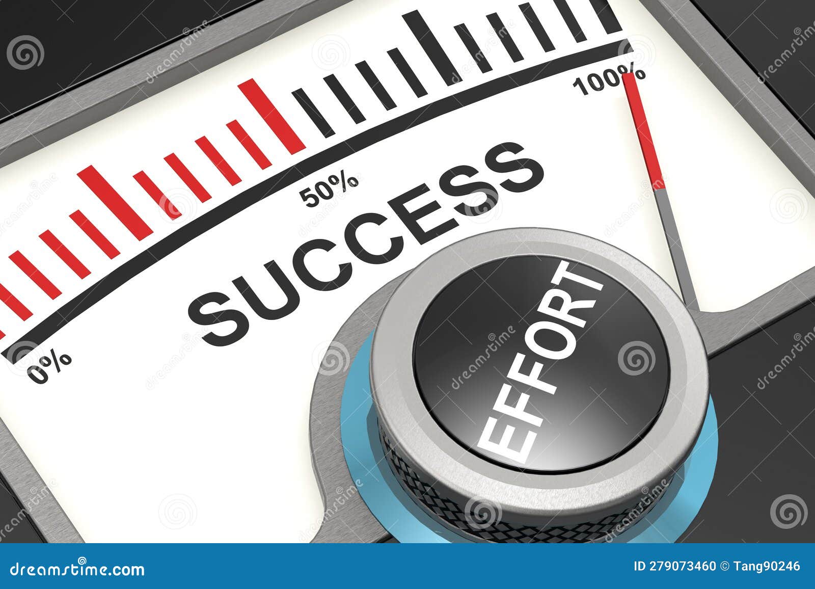 Indicator for Effort and Success Concept Stock Photo - Image of ...