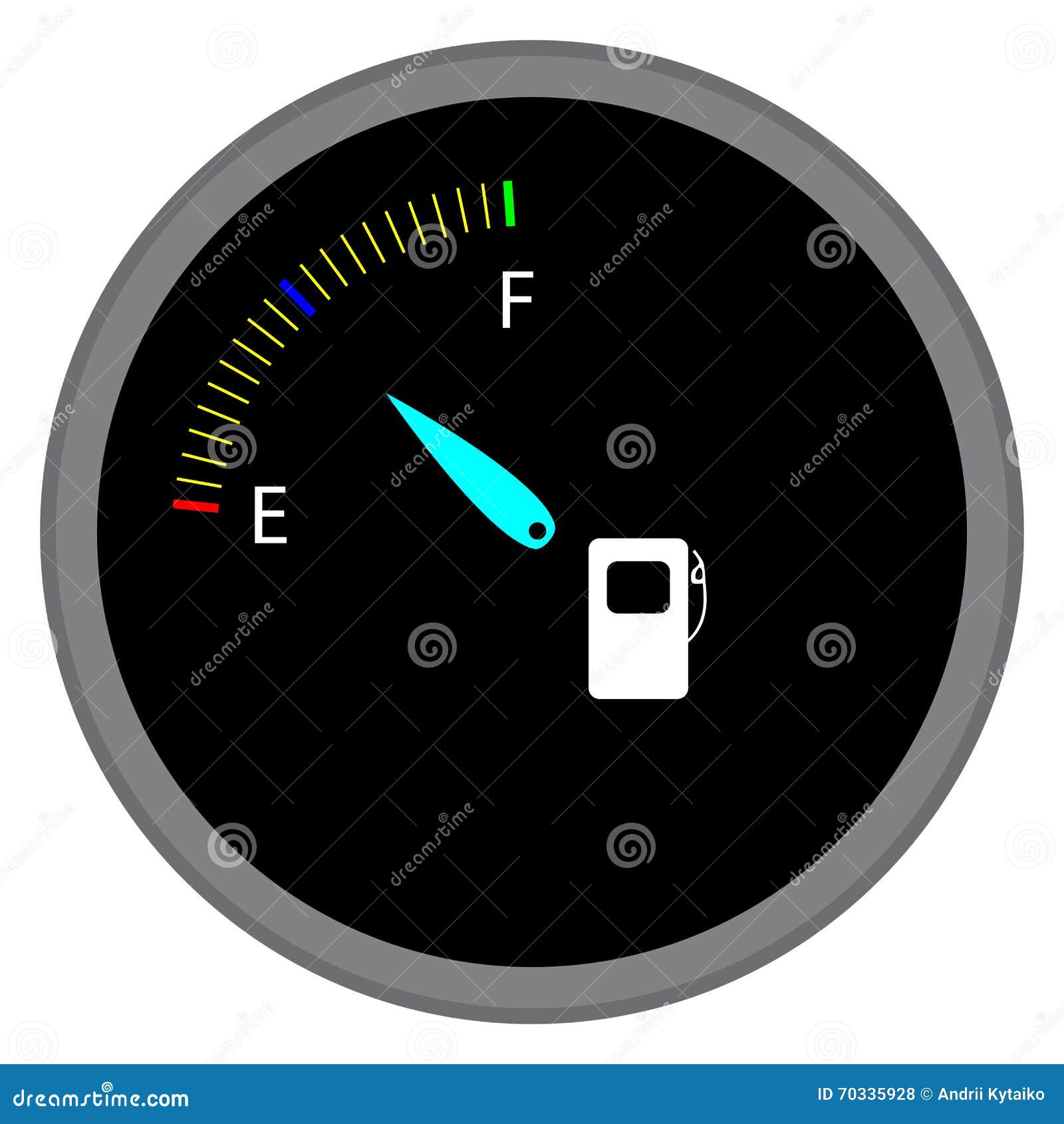 Indicator fuel device stock vector. Illustration of limit - 70335928