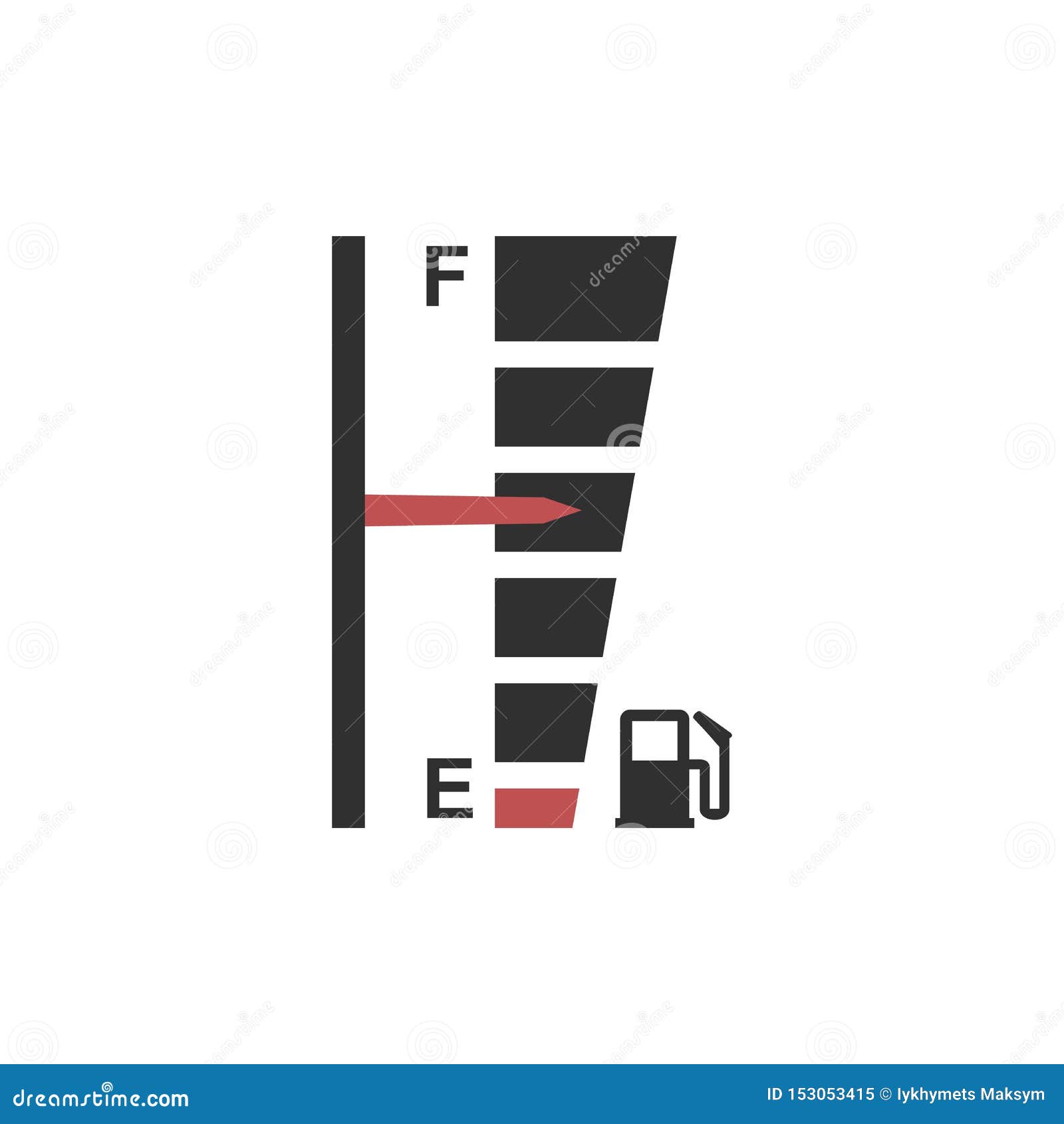Indicator Fuel Icon, Logo Design Template Illustration Stock Vector ...