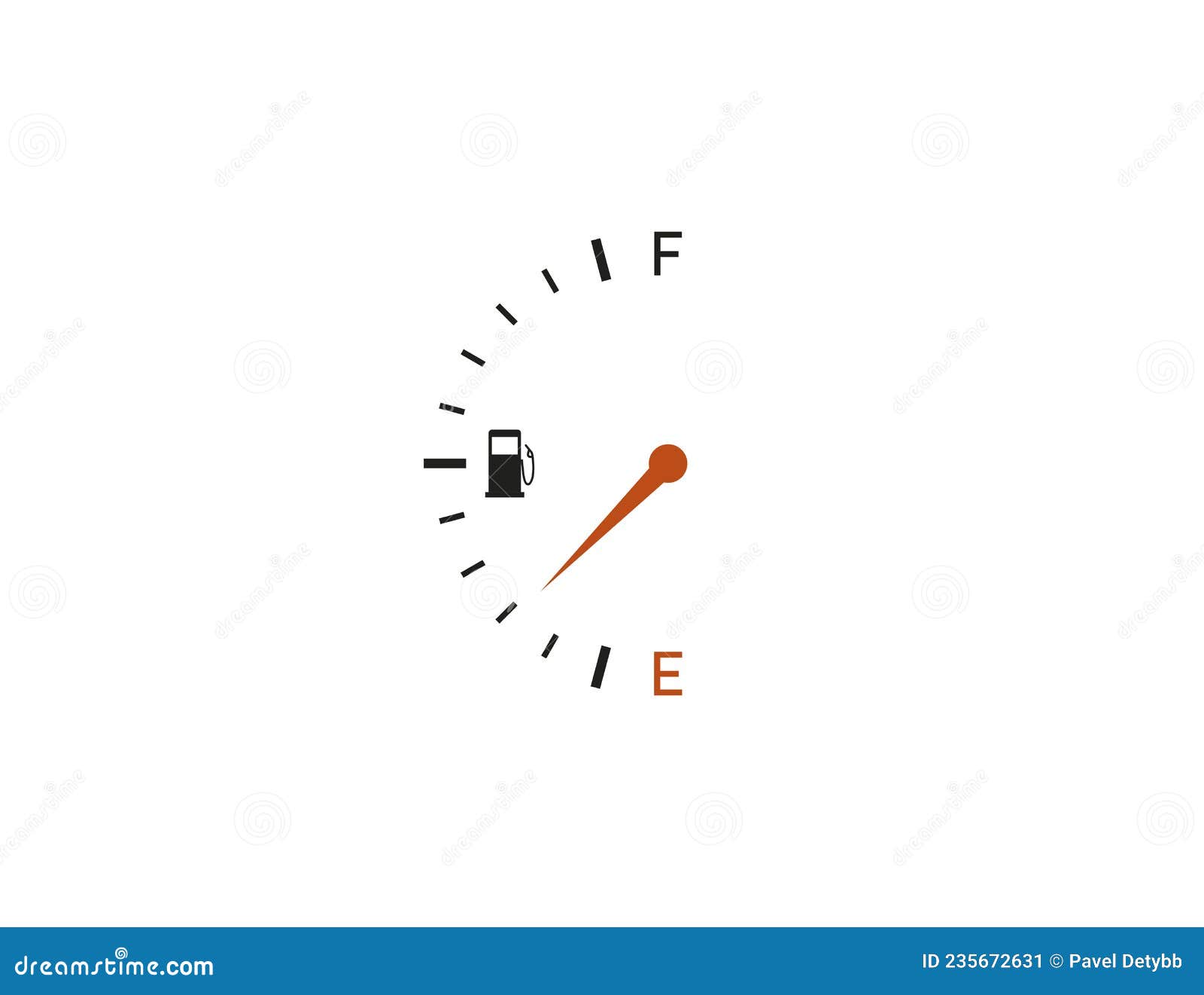 Indicator Fuel Icon, Sign. Vector Illustration. Flat Design Stock ...
