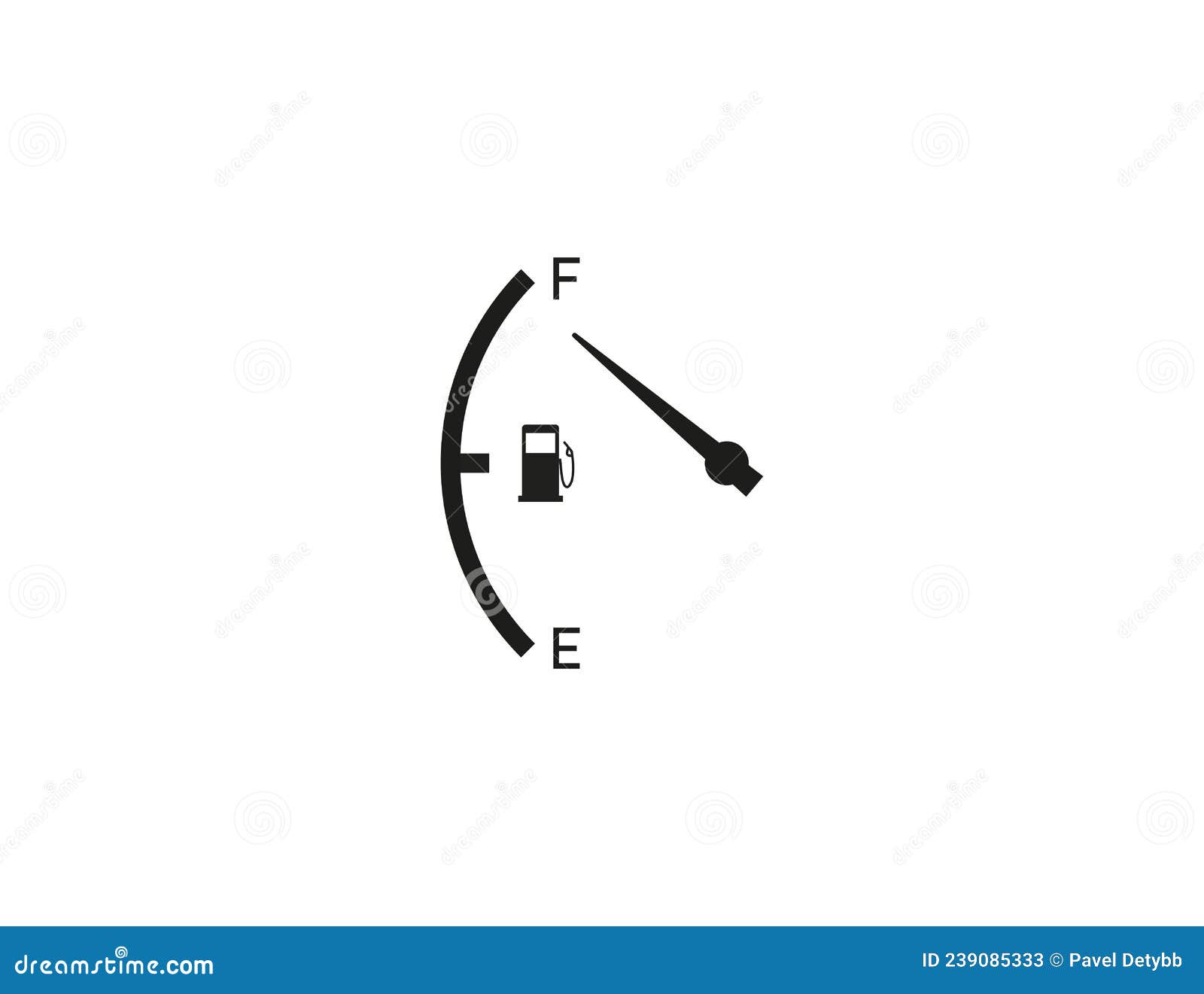 Indicator Fuel Icon, Sign. Vector Illustration. Flat Design Stock ...