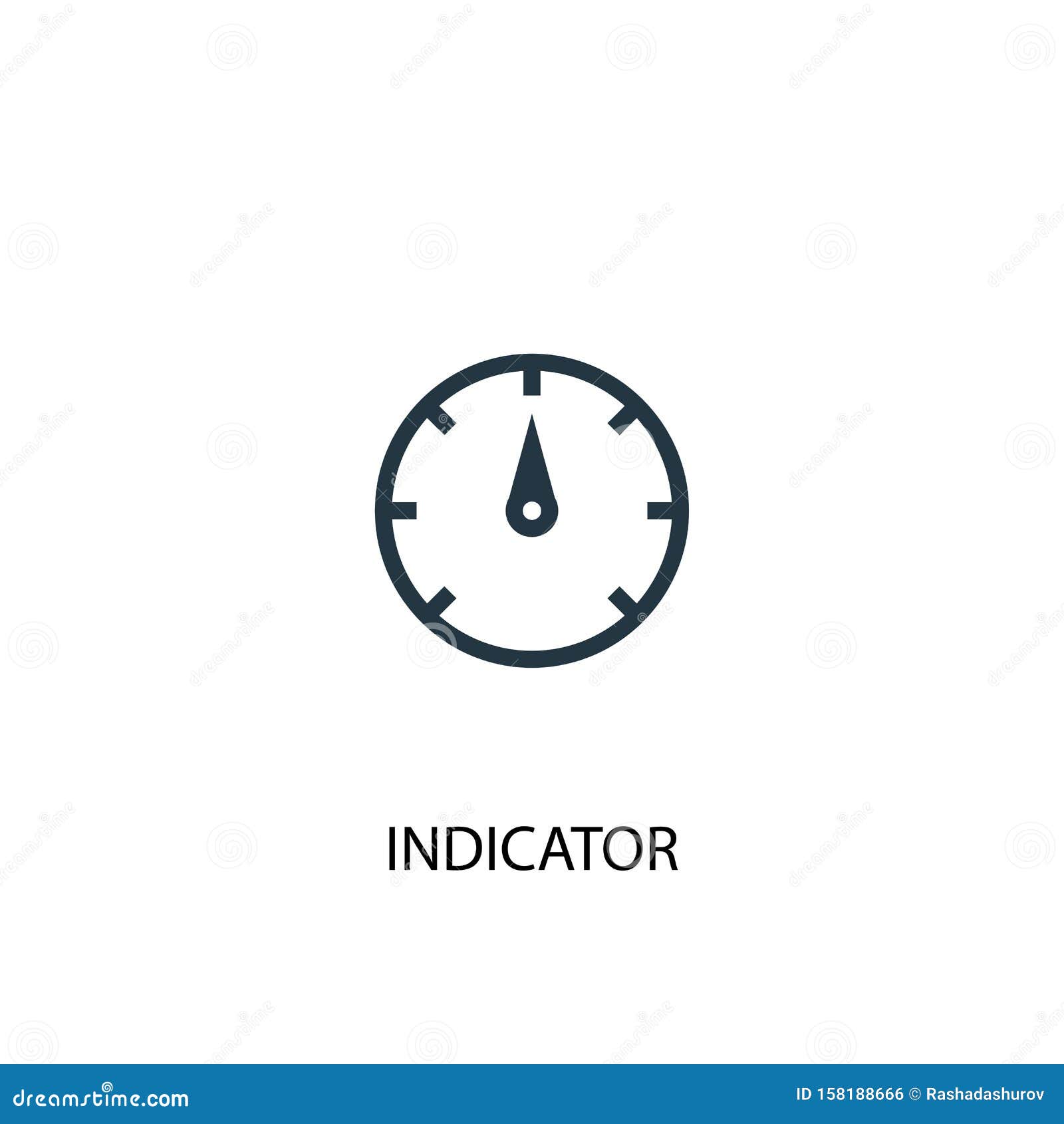 Indicator Icon. Simple Element Stock Vector - Illustration of control ...
