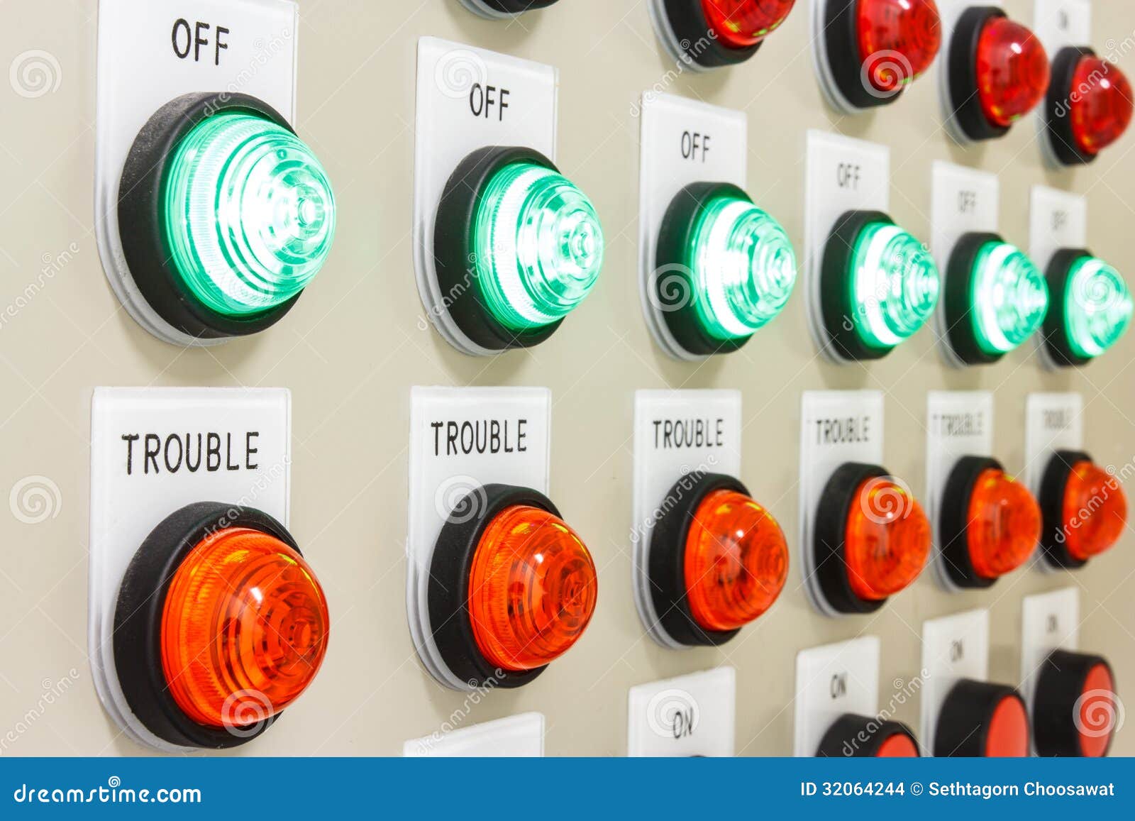 Indicator lamp. stock photo. Image of visual, indicator - 32064244