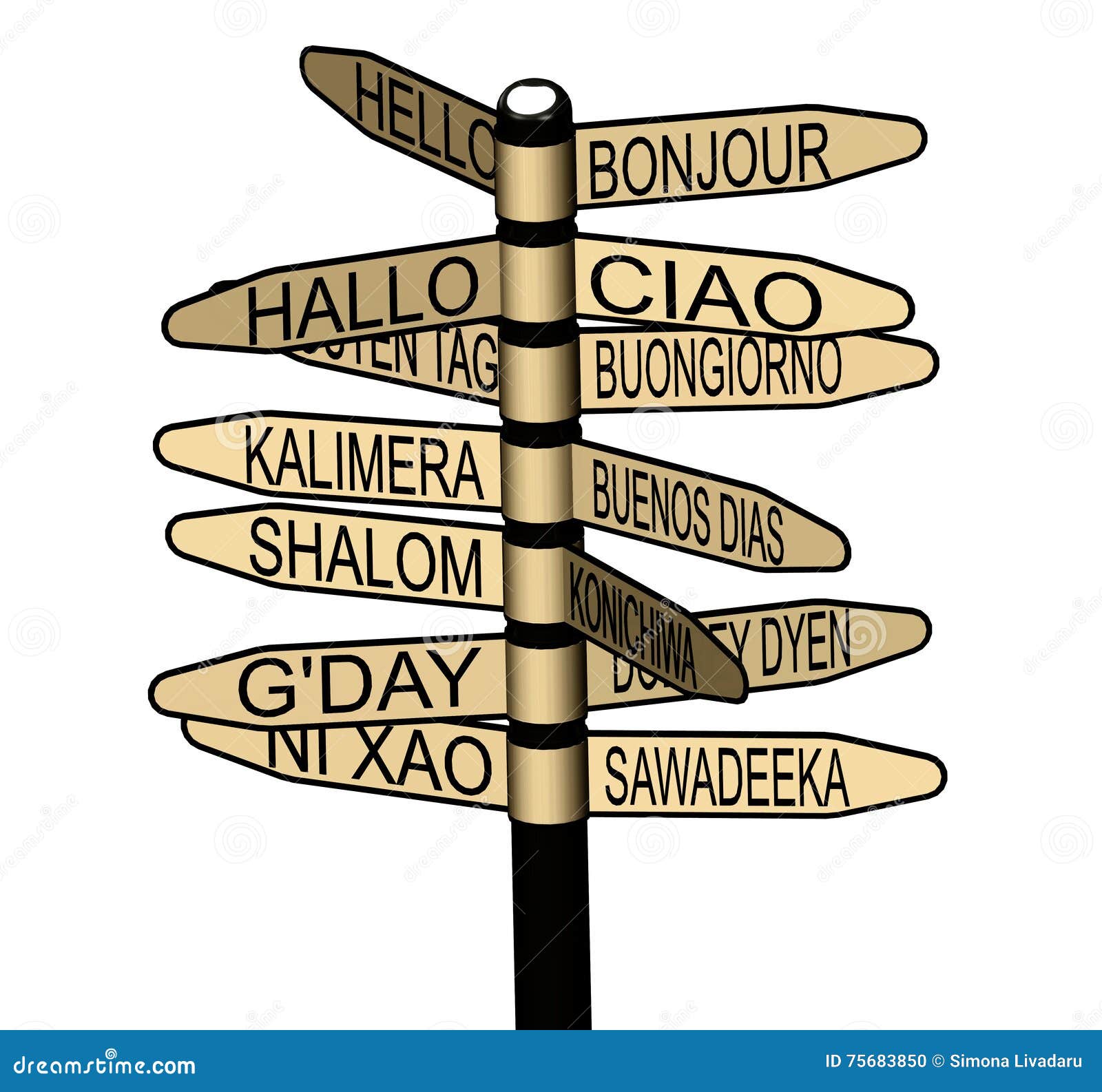 Indicator with Language Diversity Stock Illustration - Illustration of ...