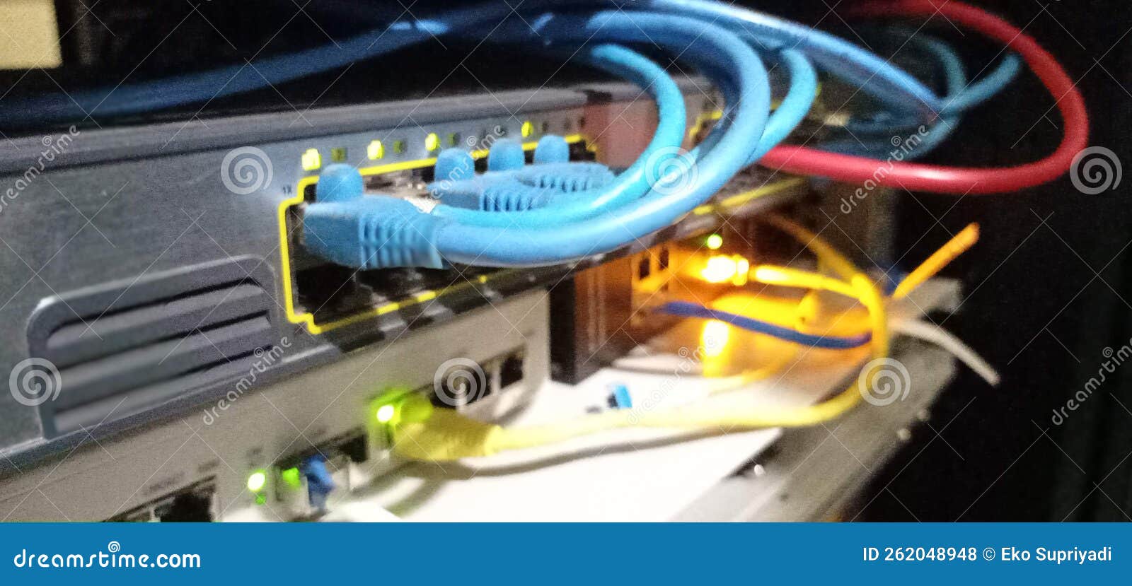 Indicator Light on the Server Box Stock Photo - Image of wheel ...