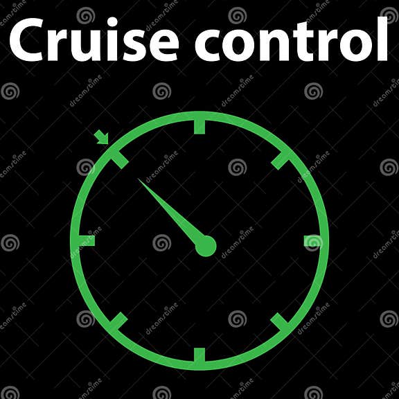 Indicator Lights on the Car Dashboard, Cruise Control Icon Design EPS ...