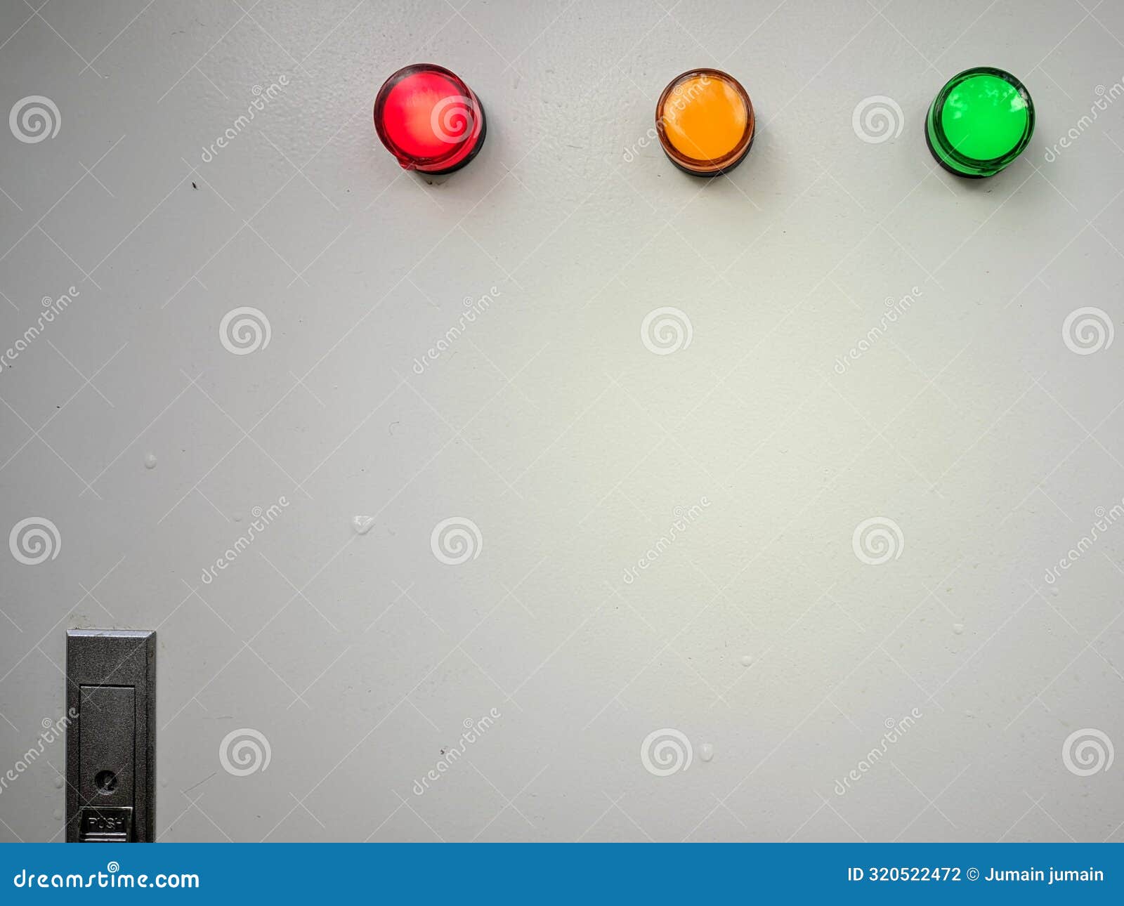 Indicator Lights on Electrical Panel Stock Photo - Image of breaker ...
