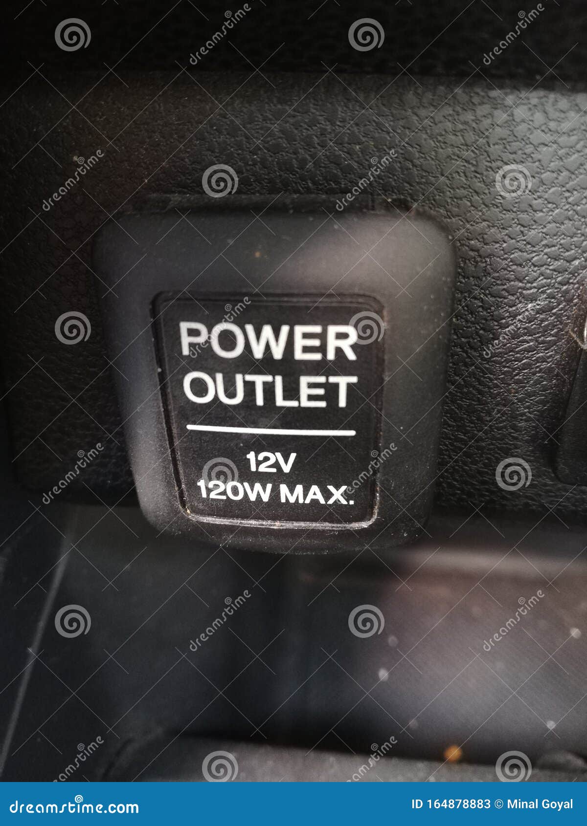Indicator of Power Outlet of a Vehicle Stock Image - Image of outlet ...