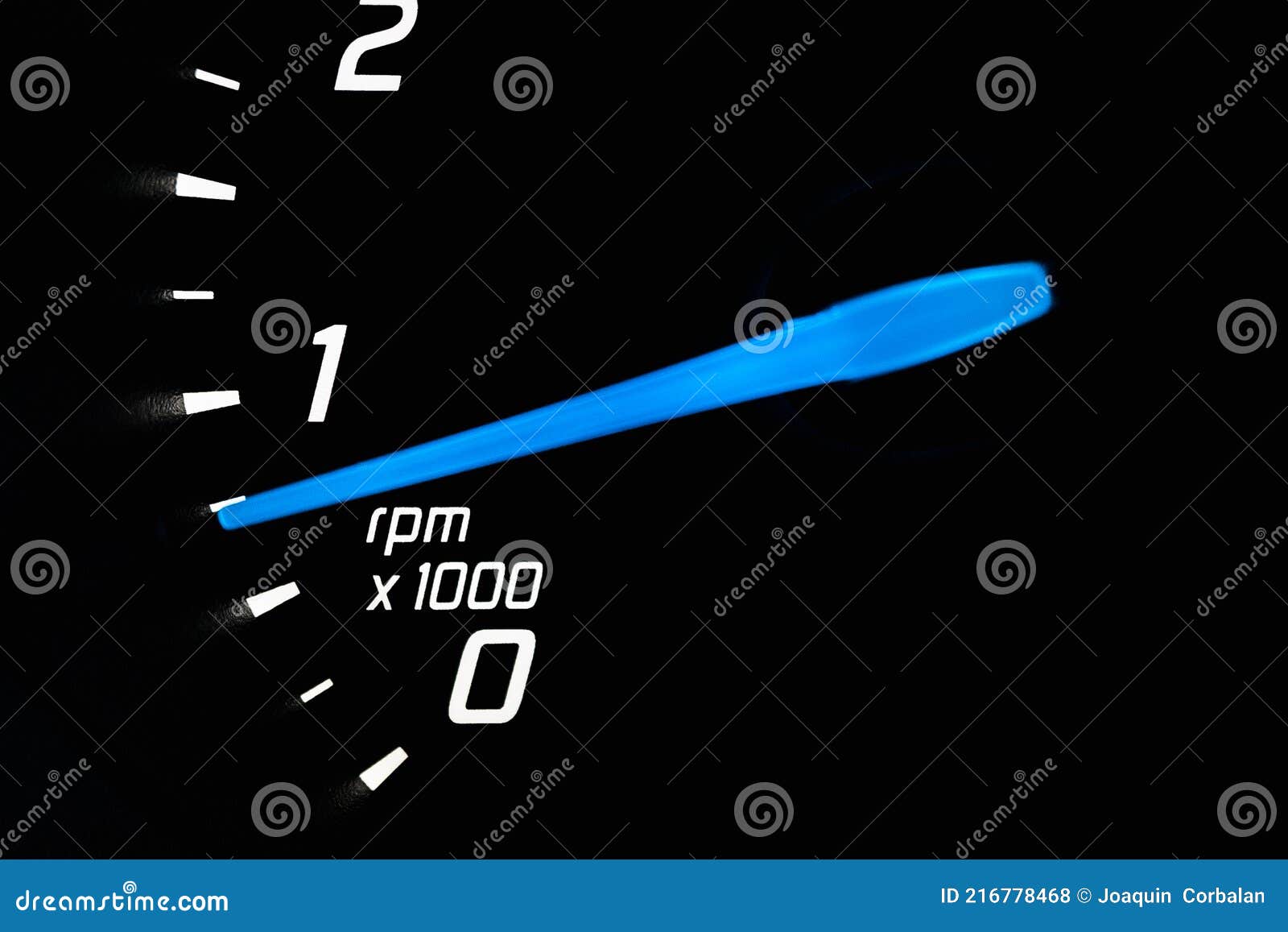 Indicator of the Rpm Revolutions of a Combustion Car on the Dashboard ...