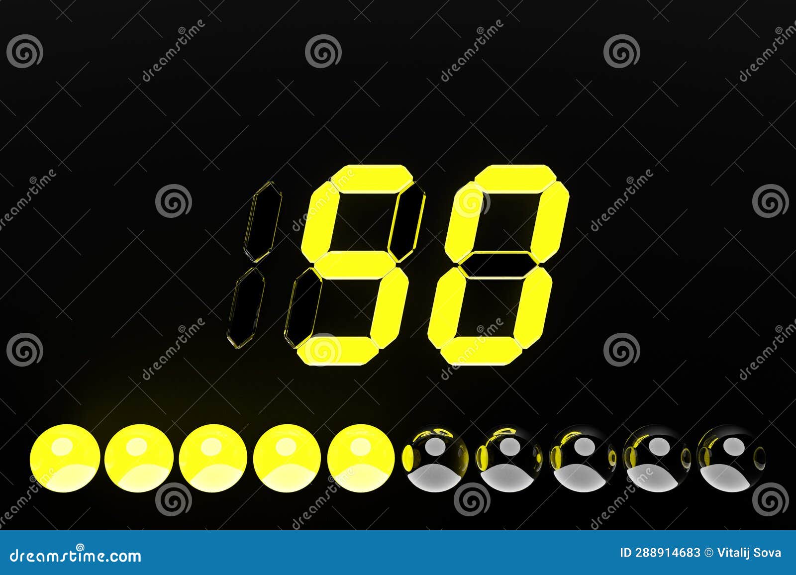 Indicator Scale. Bar Of Meter With Progress Level From Red To Green ...