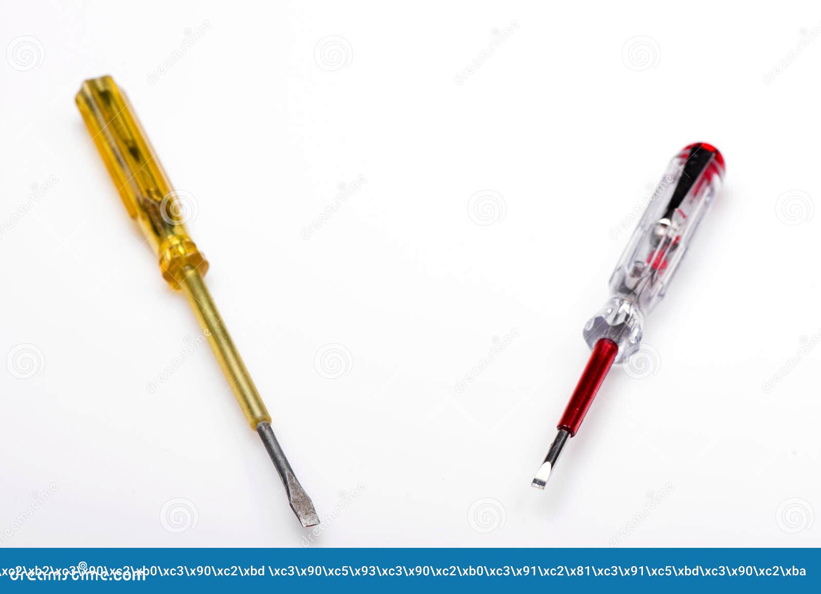 Indicator Screwdriver Close-up. Electrician Tool Stock Photo - Image of ...
