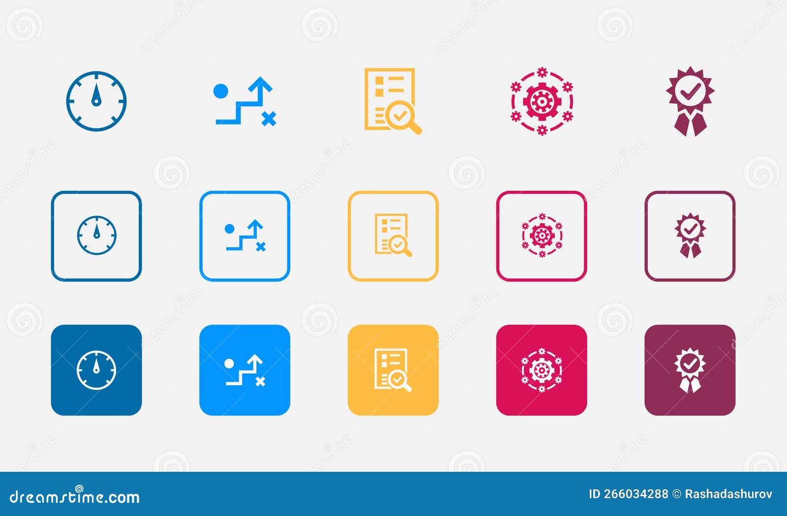 Indicator, Strategy, Evaluation, System Stock Vector - Illustration of ...