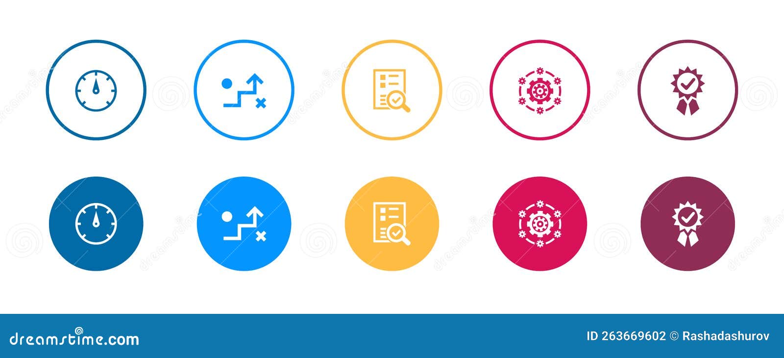 Indicator, Strategy, Evaluation, System Stock Vector - Illustration of ...