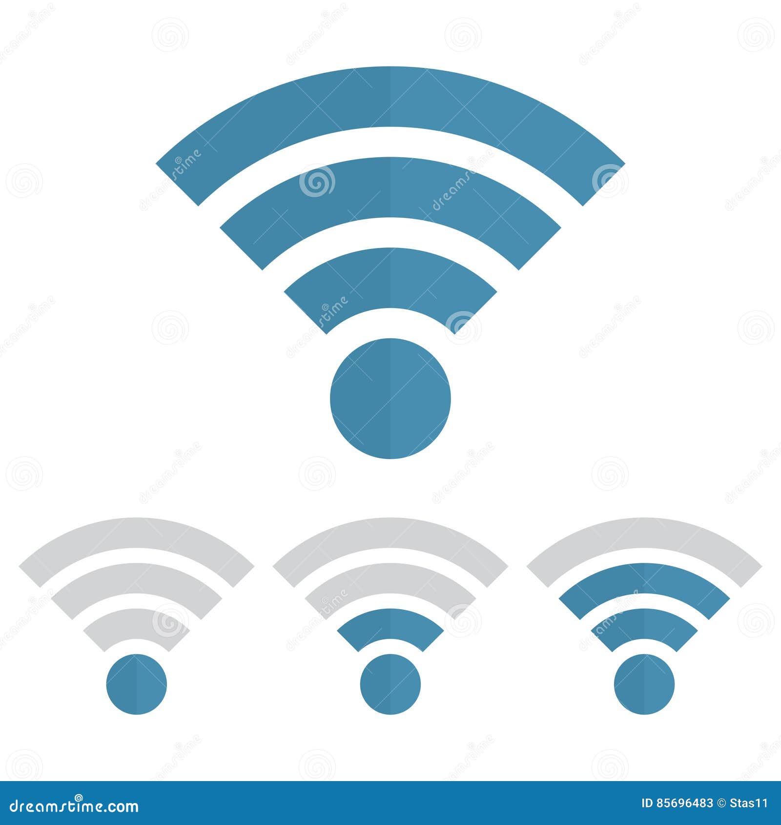 Indicator Wifi Communication Set. Web Router Computing and ...