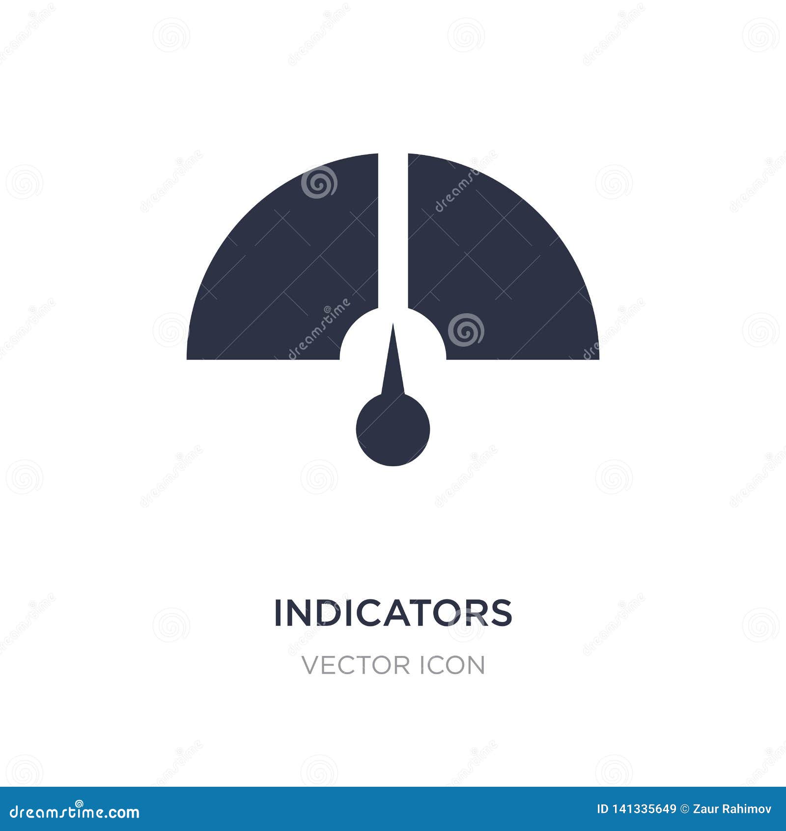 Indicators Icon on White Background. Simple Element Illustration from ...