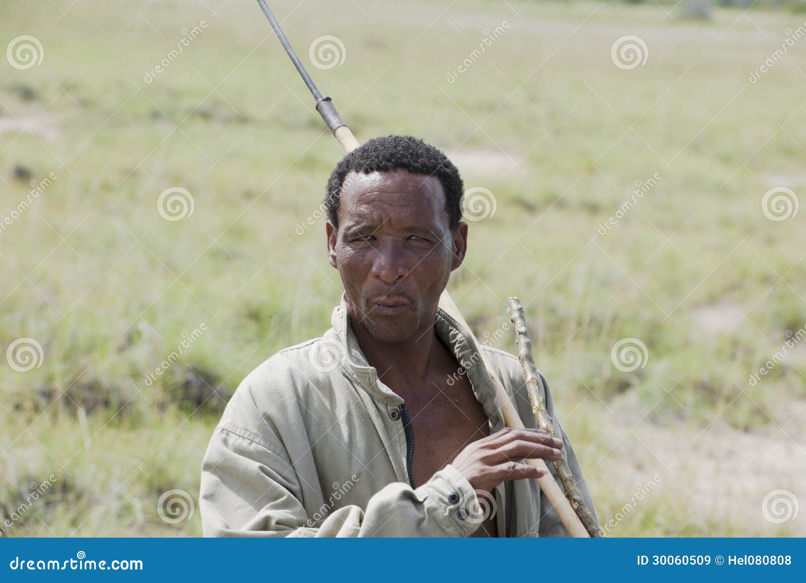 Indigenous Bushman in Africa Editorial Stock Image - Image of hunting ...