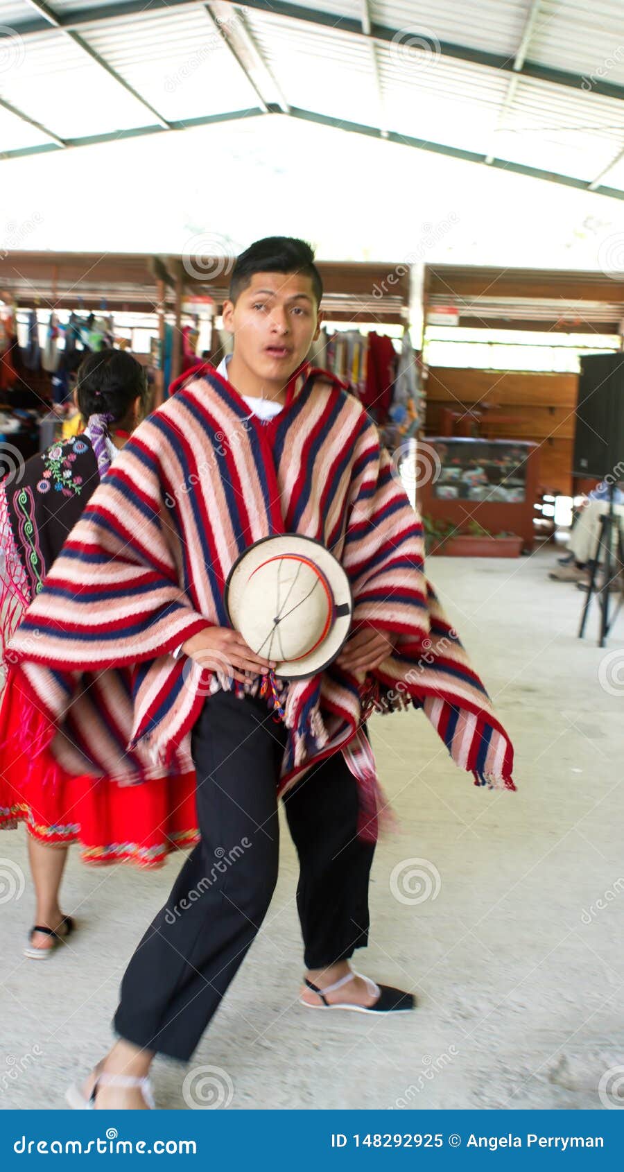 Indigenous dancer editorial image. Image of sibambe - 148292925