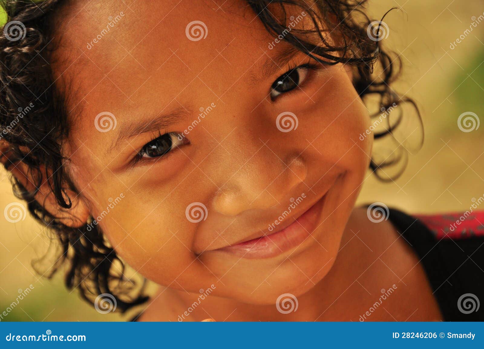 Indigenous girl smiling editorial photo. Image of mood - 28246206