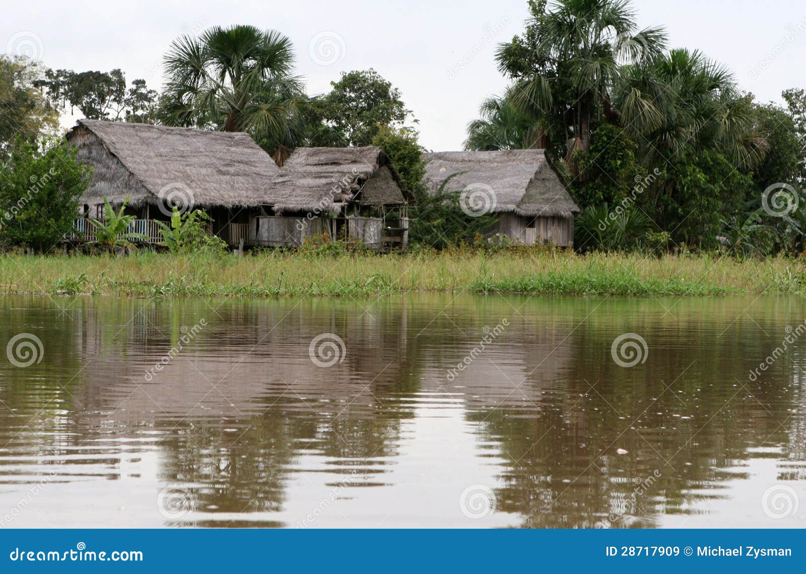 Indigenous House stock image. Image of grass, amazon - 28717909